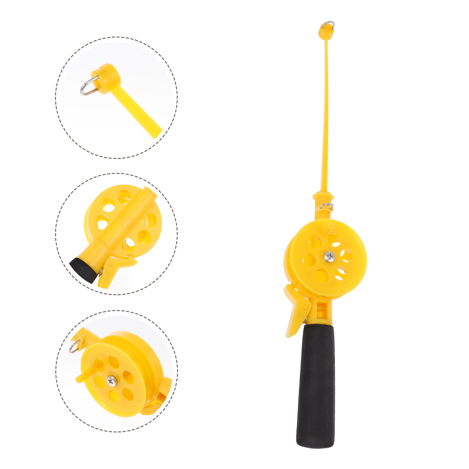 Yellow Fishing Rod with Lightweight Handle for Outdoor Use Portable ...