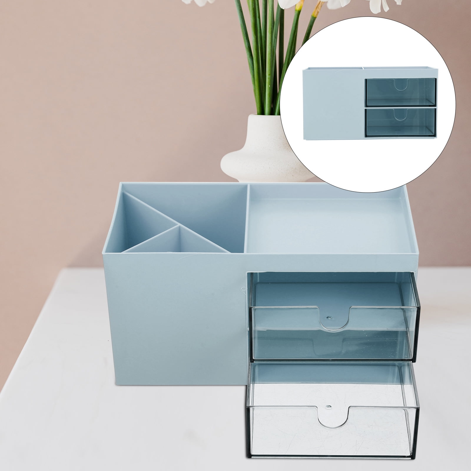 WINOMO Makeup Countertop Organizer Makeup Organizer Blue 1Set - Walmart.com