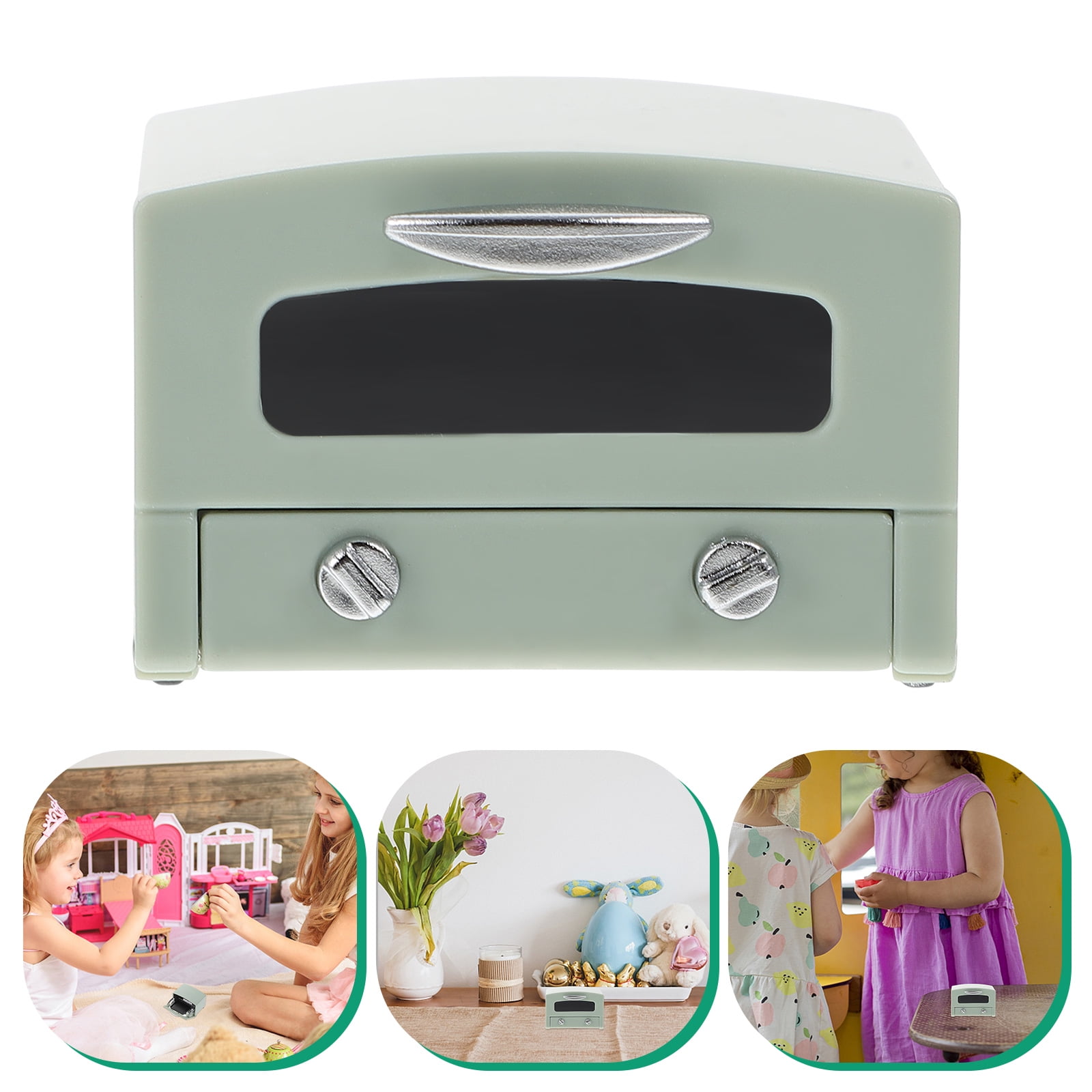 WINOMO 1Set Dollhouse Miniature Oven for Kids Play Kitchen Accessories ...