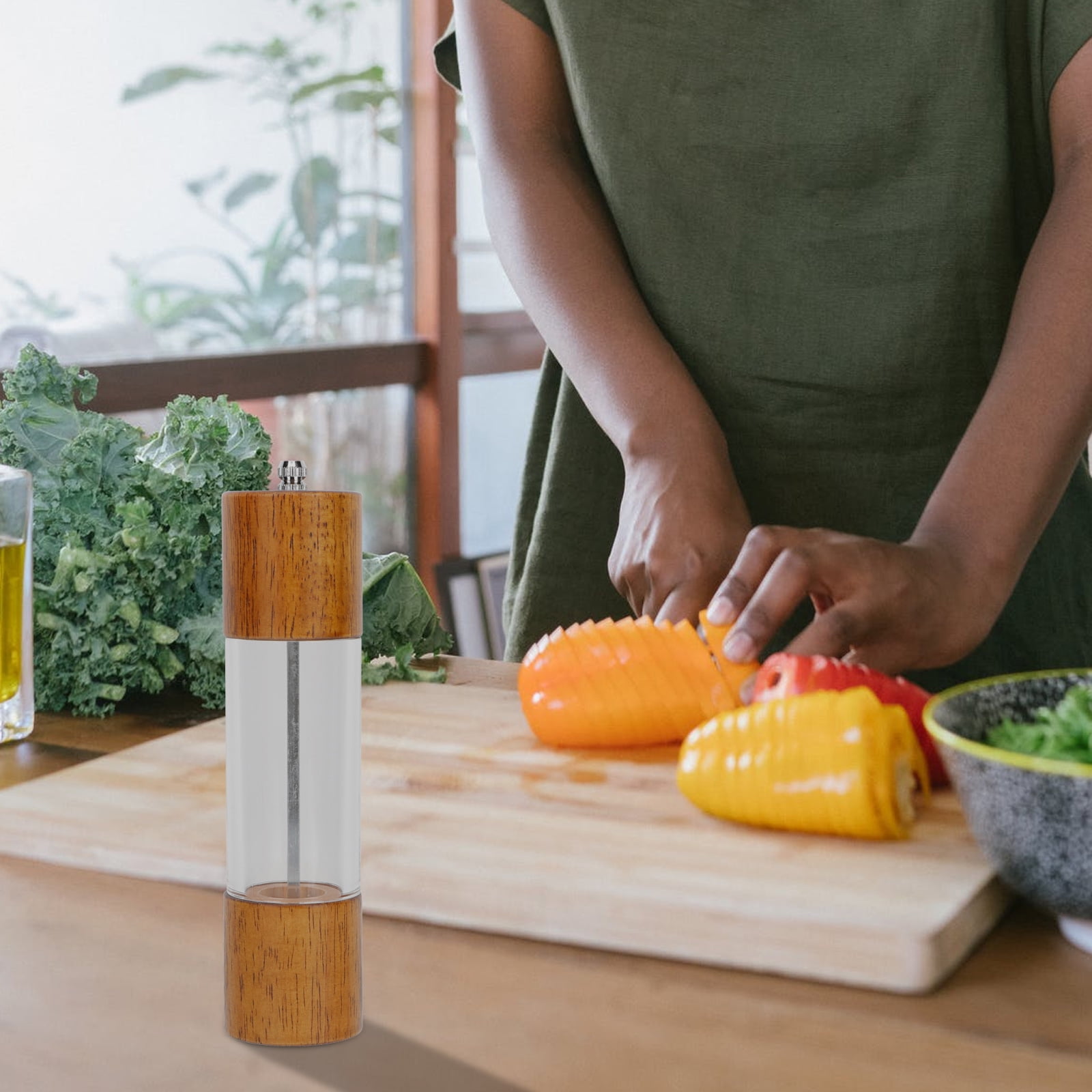 WINOMO Stainless Steel Pepper Shaker Grinder 1Pack - Walmart.com