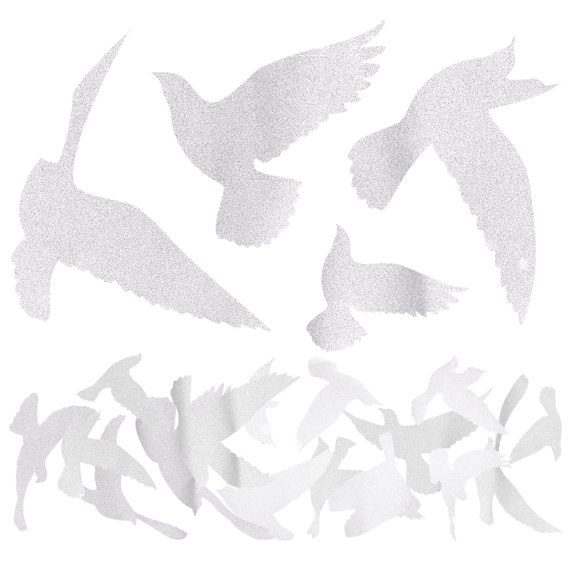 LEORX Window Safety Decals Bird Shaped 23 Sheets - Walmart.com