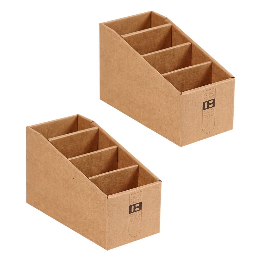 WINOMO 2Pcs Light Brown Paper Multi Grid Storage Holders for Office ...
