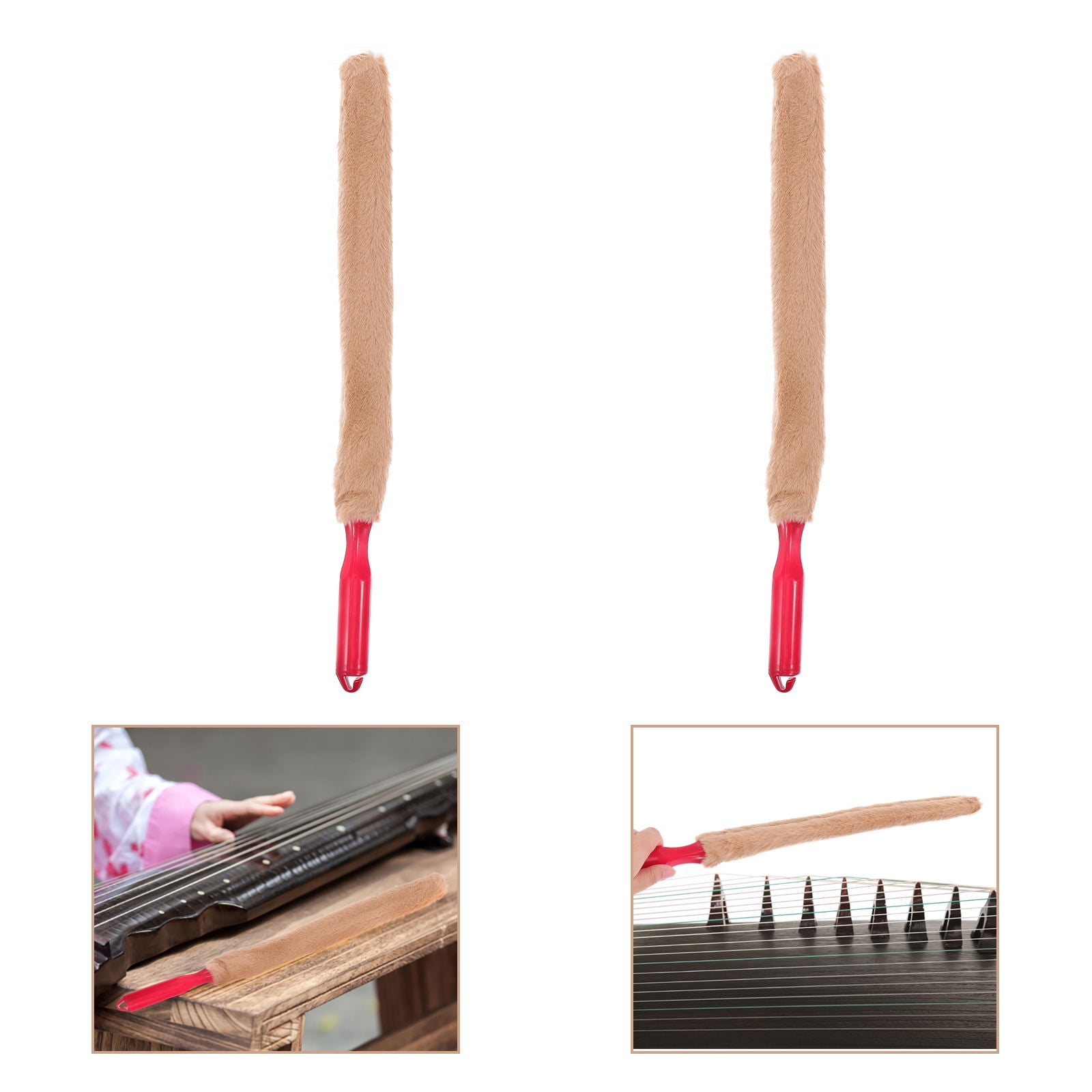 LEORX Instrument Cleaning Brush Guzheng Cleaning Brushes Assorted Color ...