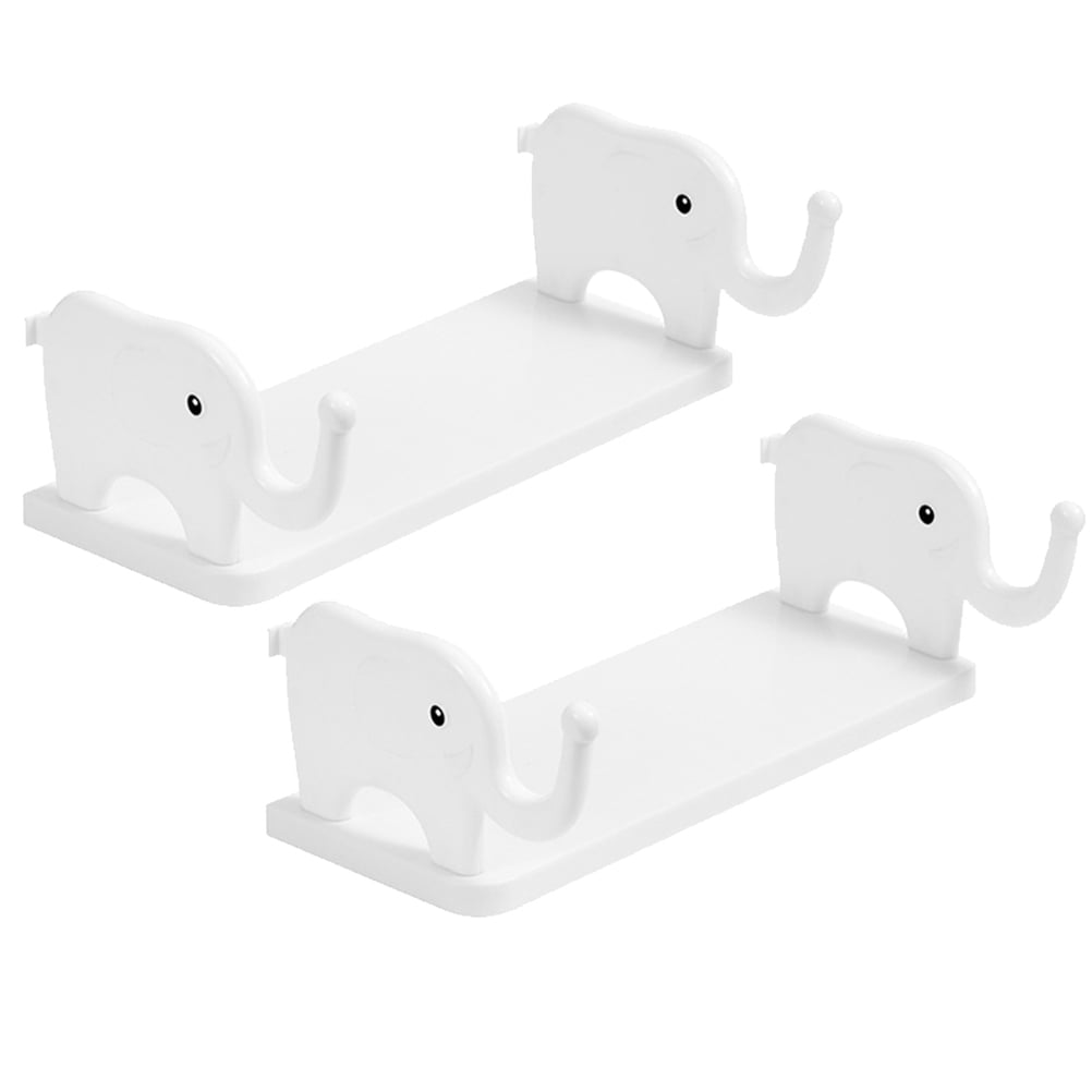 WINOMO 2Pcs Wall Floating Shelf Rack White Storage Minimalist Design ...