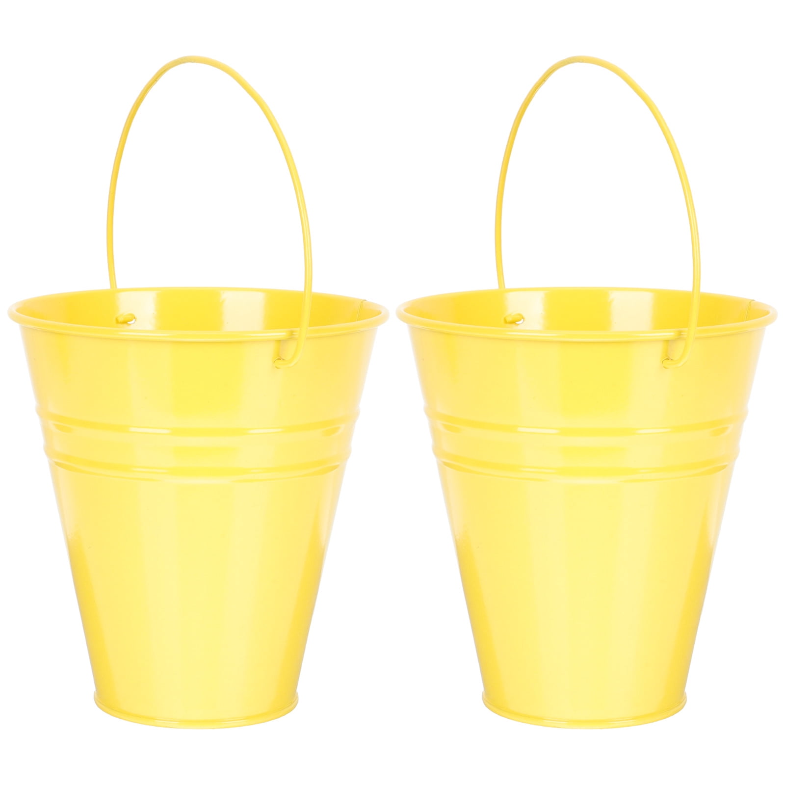 WINOMO 2Set Handheld Flower Bucket Iron 12.5x4.5in for Gardening Tool ...