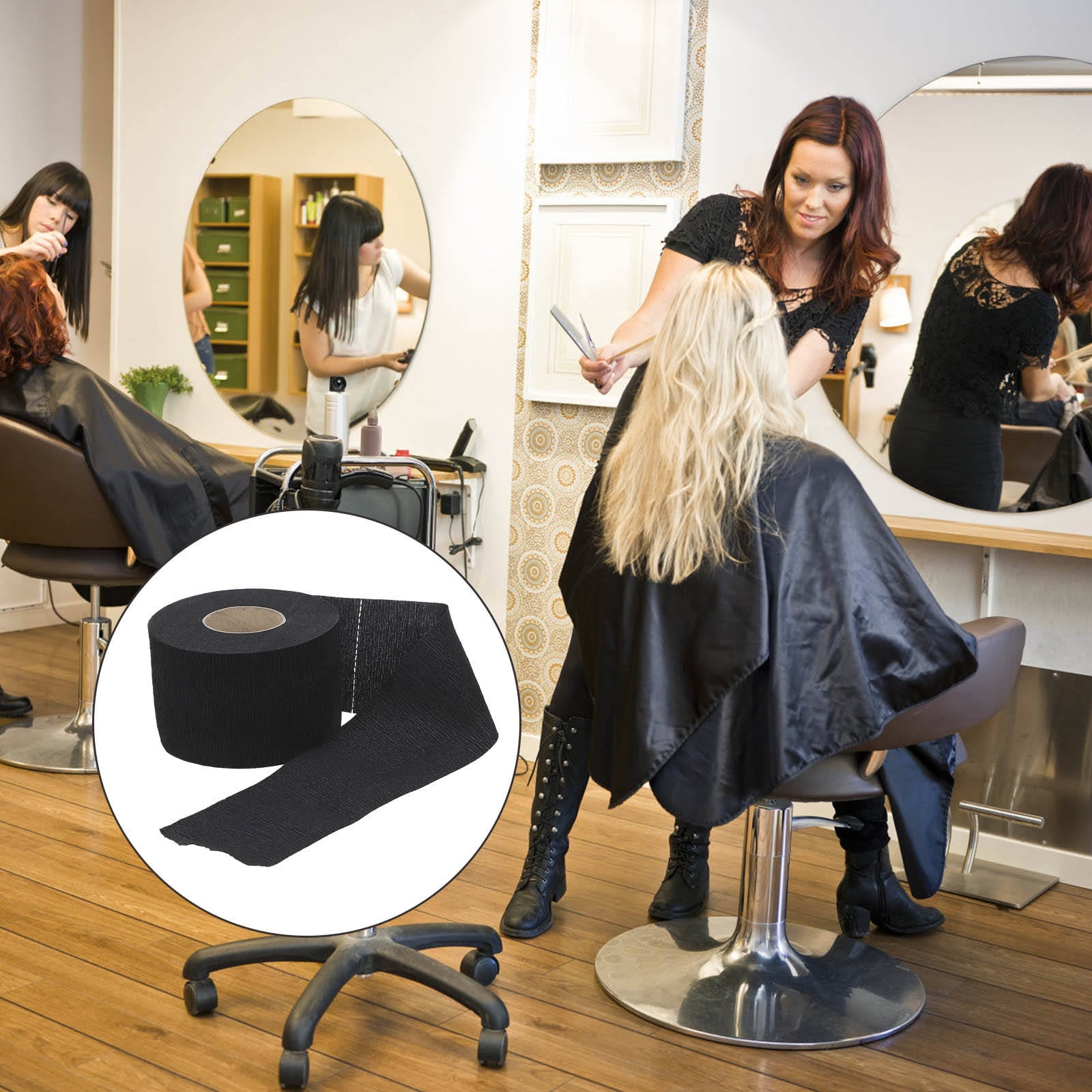 WINOMO 4 Rolls Set Barber Paper Neck Strips Disposable for Hood Dryer ...