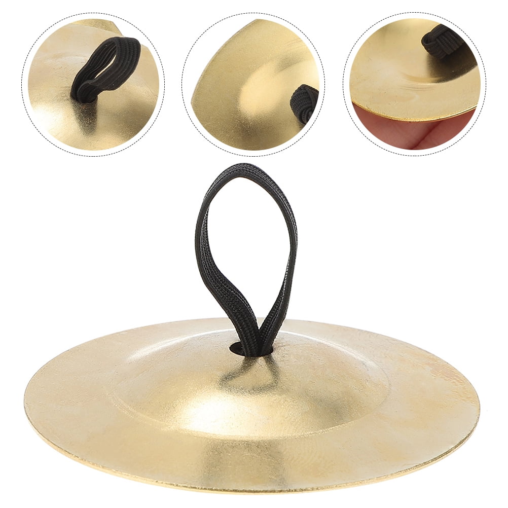 WINOMO 5 Pairs Handheld Cymbals Iron Round Crisp Sound for Belly ...