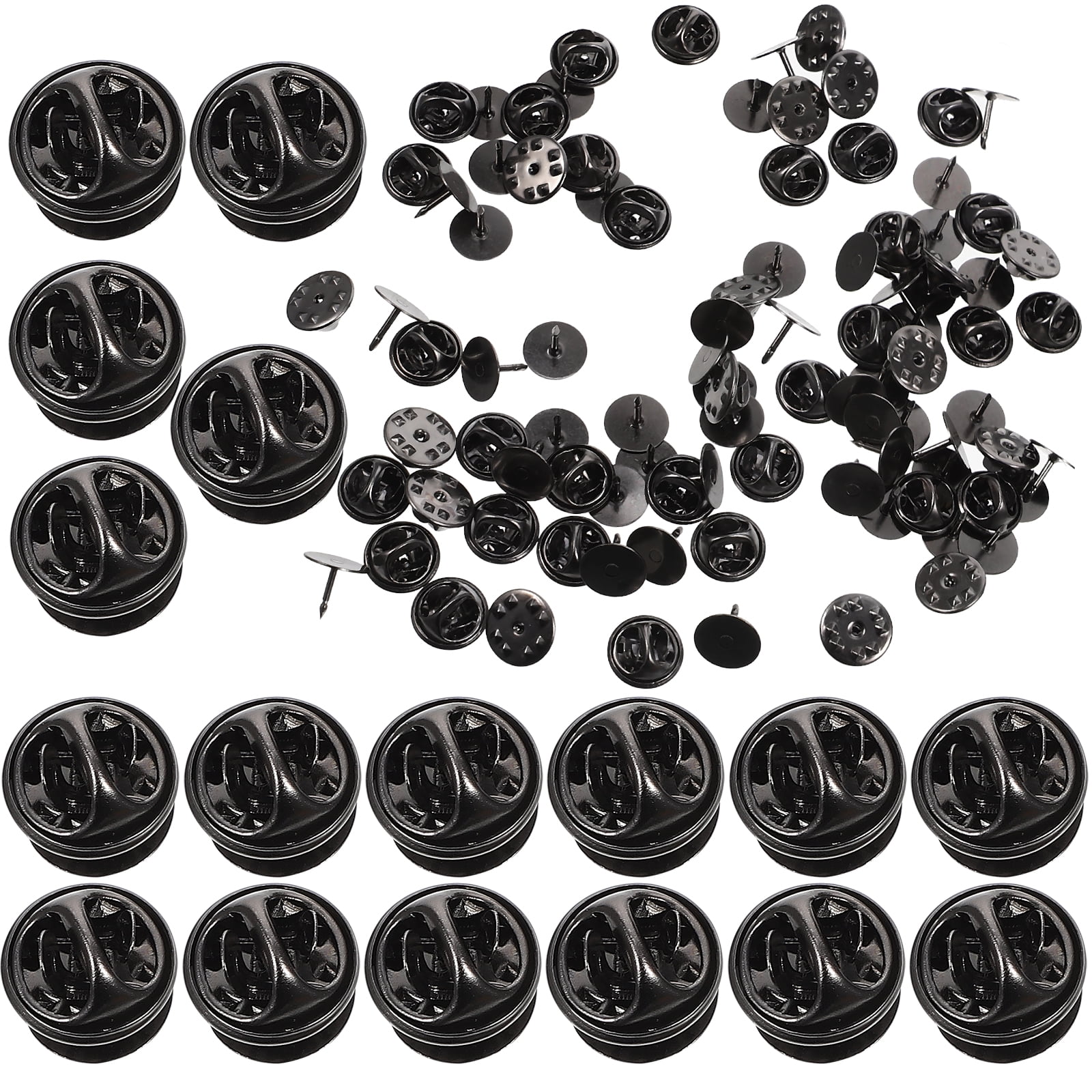 WINOMO 50 sets of Pin Back Clutch Pin Back Locking Pin Locking Back ...