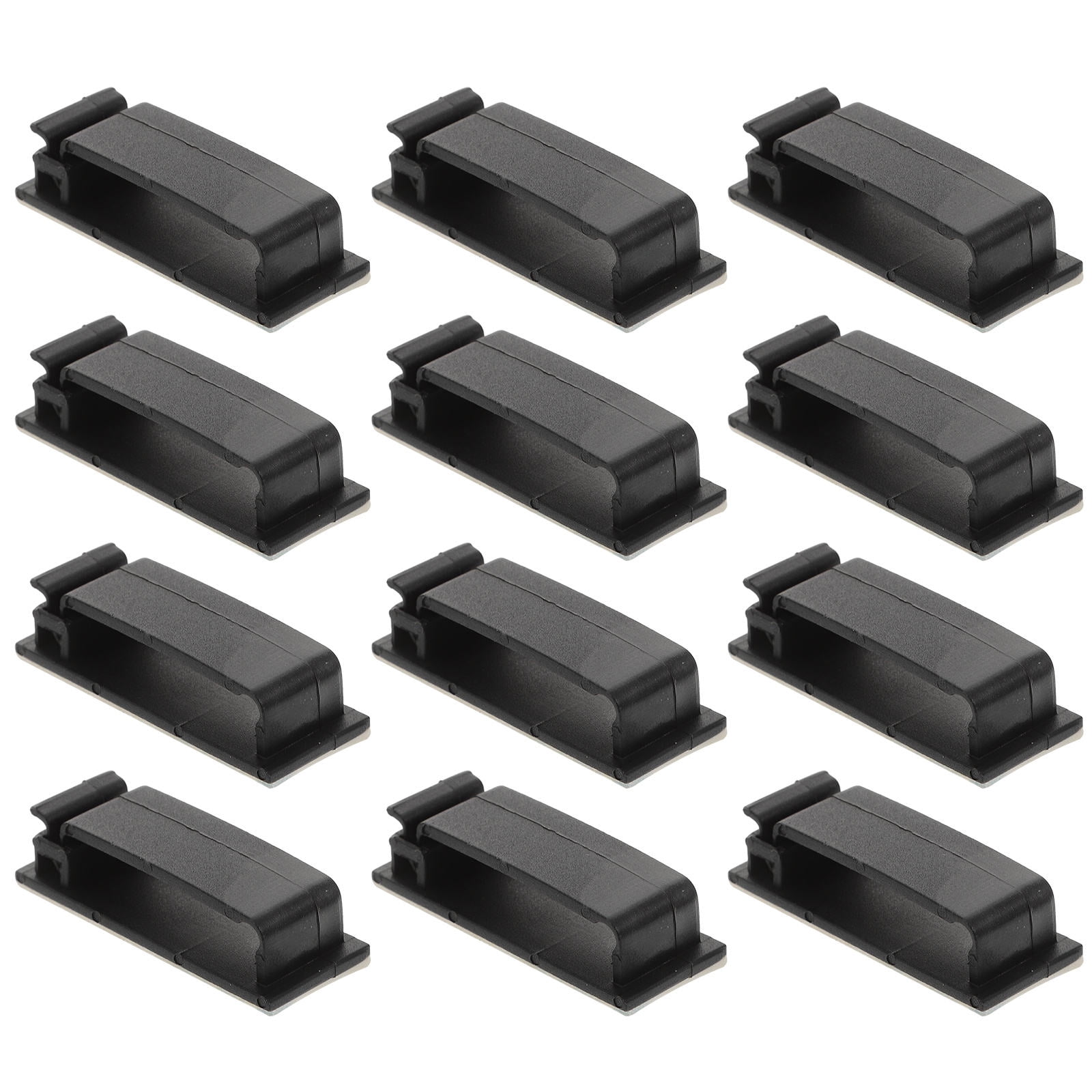 WINOMO 50pcs Black Cable Fixing Clips PA66 Simple Design for Cubicle ...