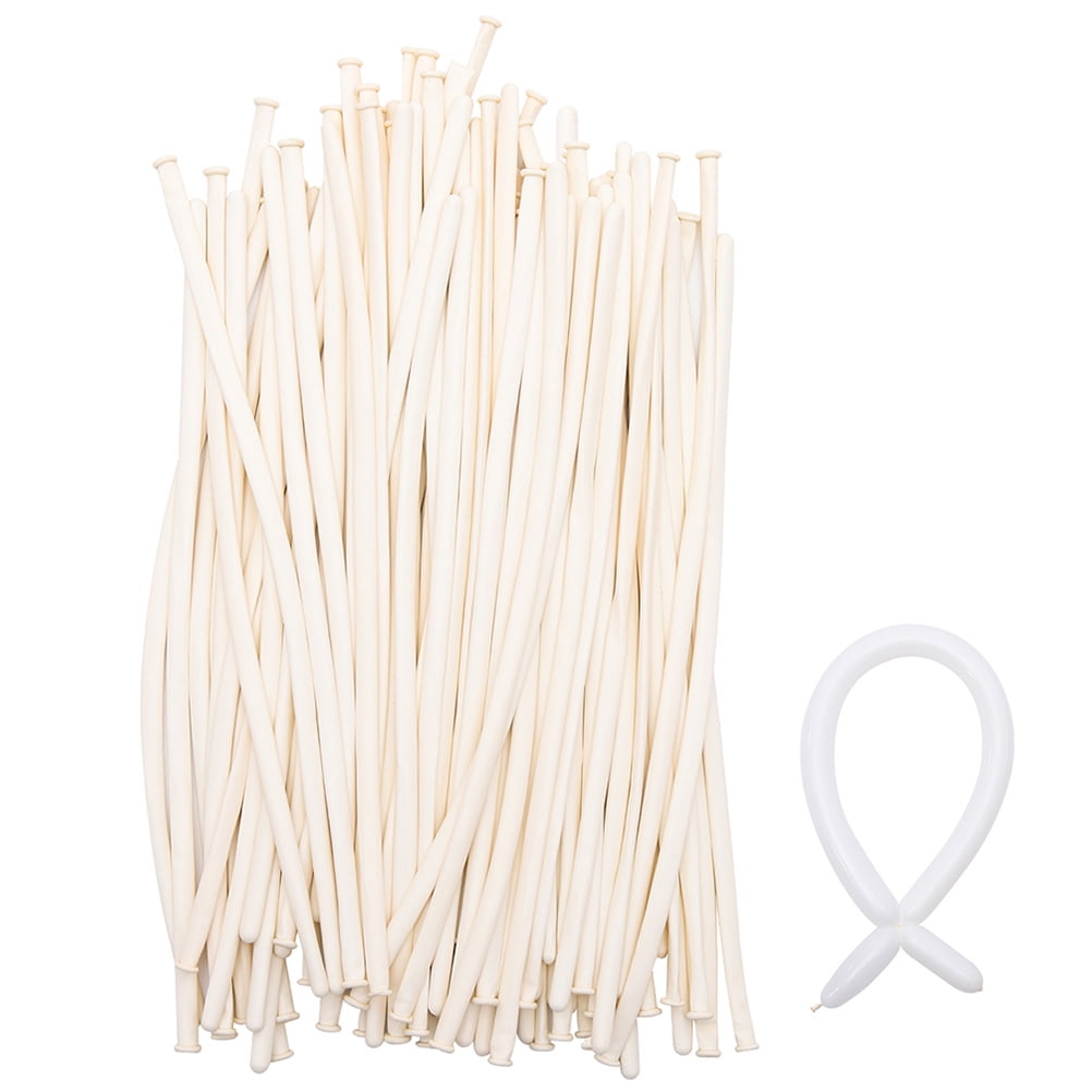 WINOMO 50pcs Strip Latex Balloons Decorative Twisting Balloons Party ...