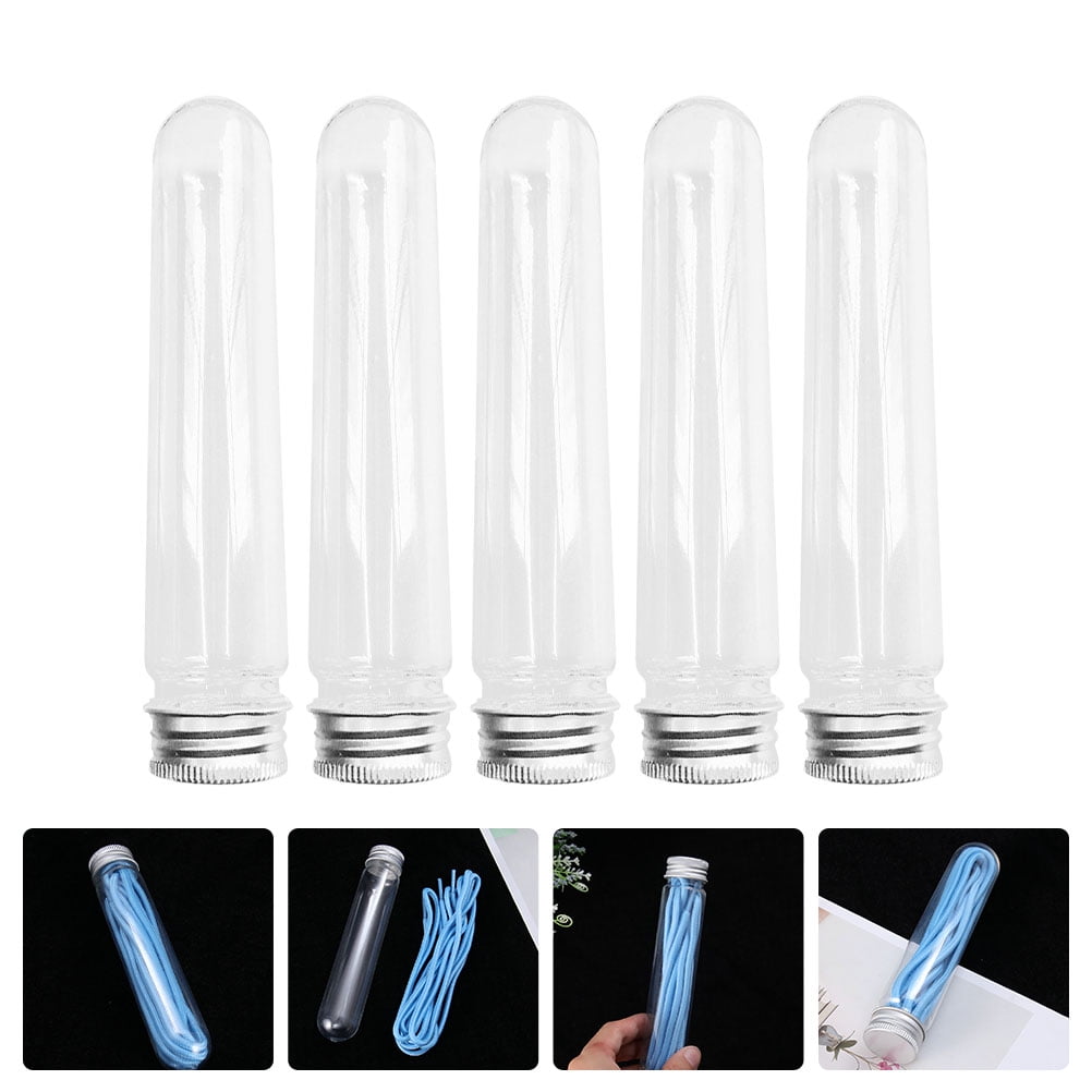 WINOMO 5Pack Cylindrical Plastic Shoelace Storage Tubes In Transparent ...