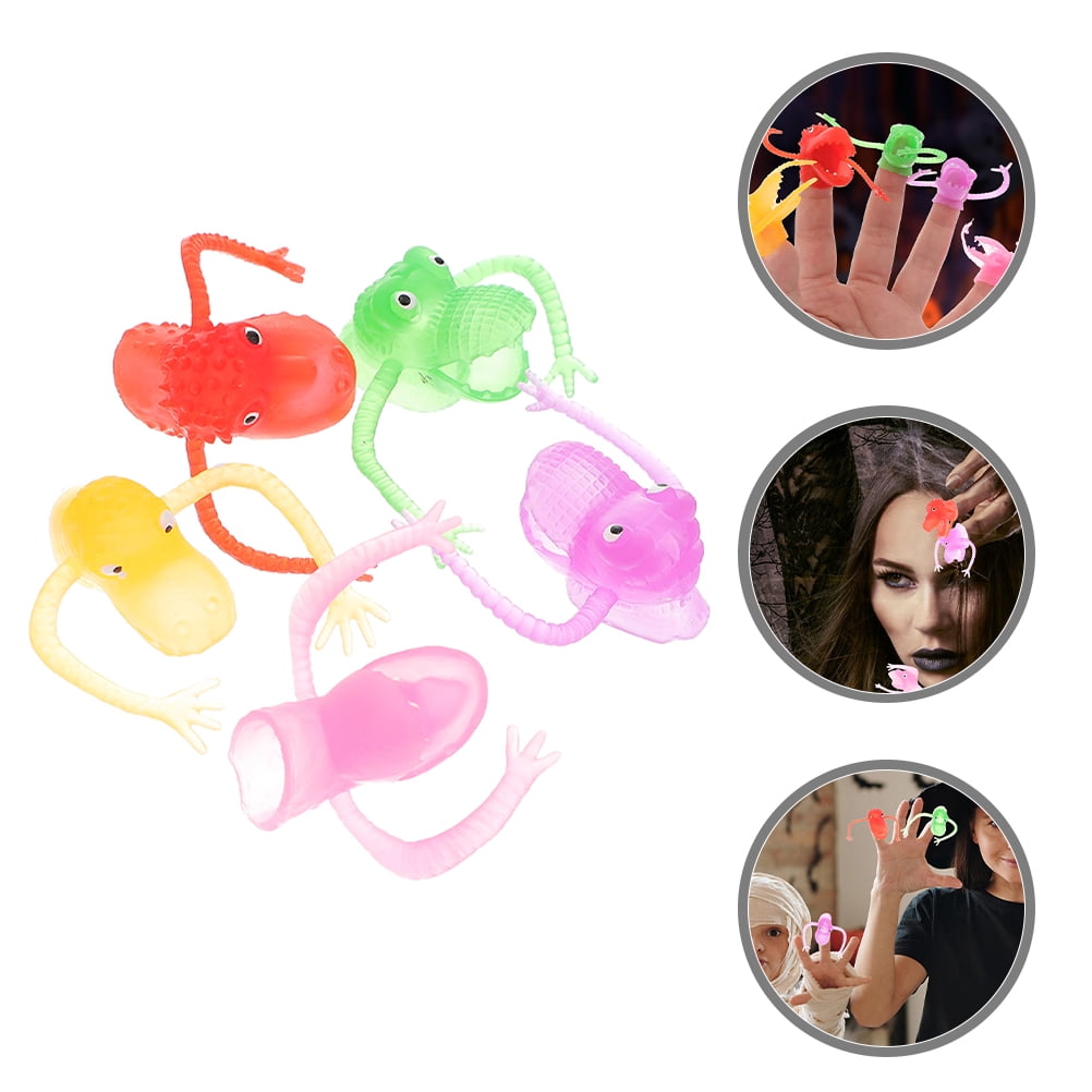 WINOMO 5Pcs Small Finger Puppets Assorted Color Interactive Toy For ...