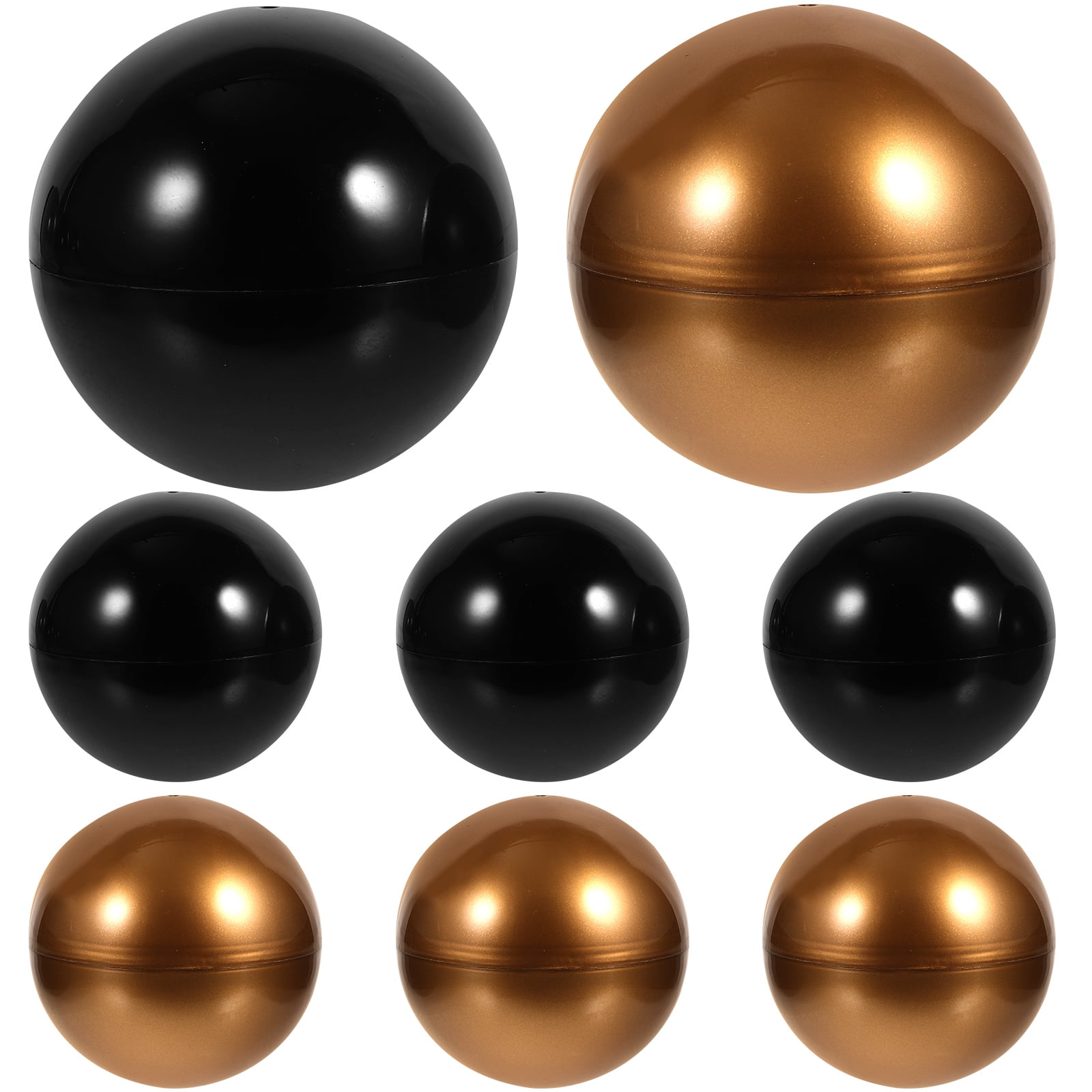 WINOMO 8pcs Empty Round Capsules Gum Ball Machines Plastic Containers ...