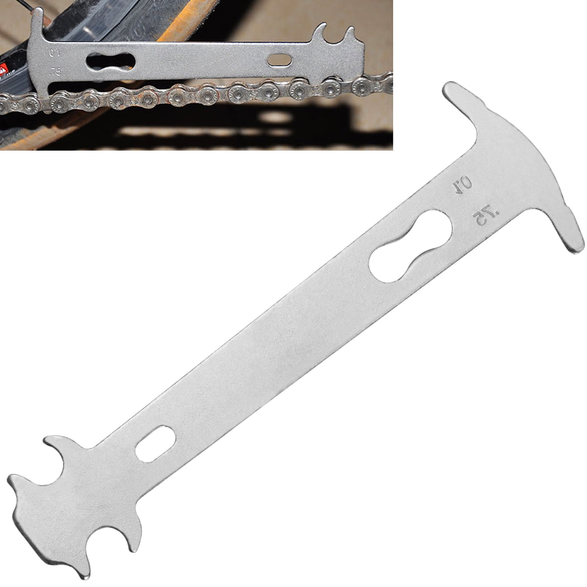 WINOMO Bike Chain Wear Indicator Portable Tool Chain Gauge Repair ...