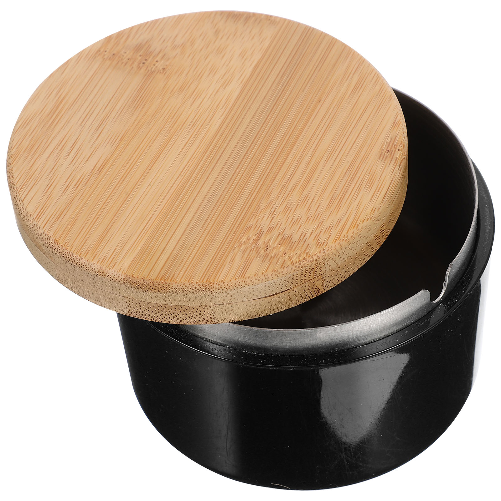 WINOMO Black Round Ashtray for Home and Office Decor Large Capacity Ash ...