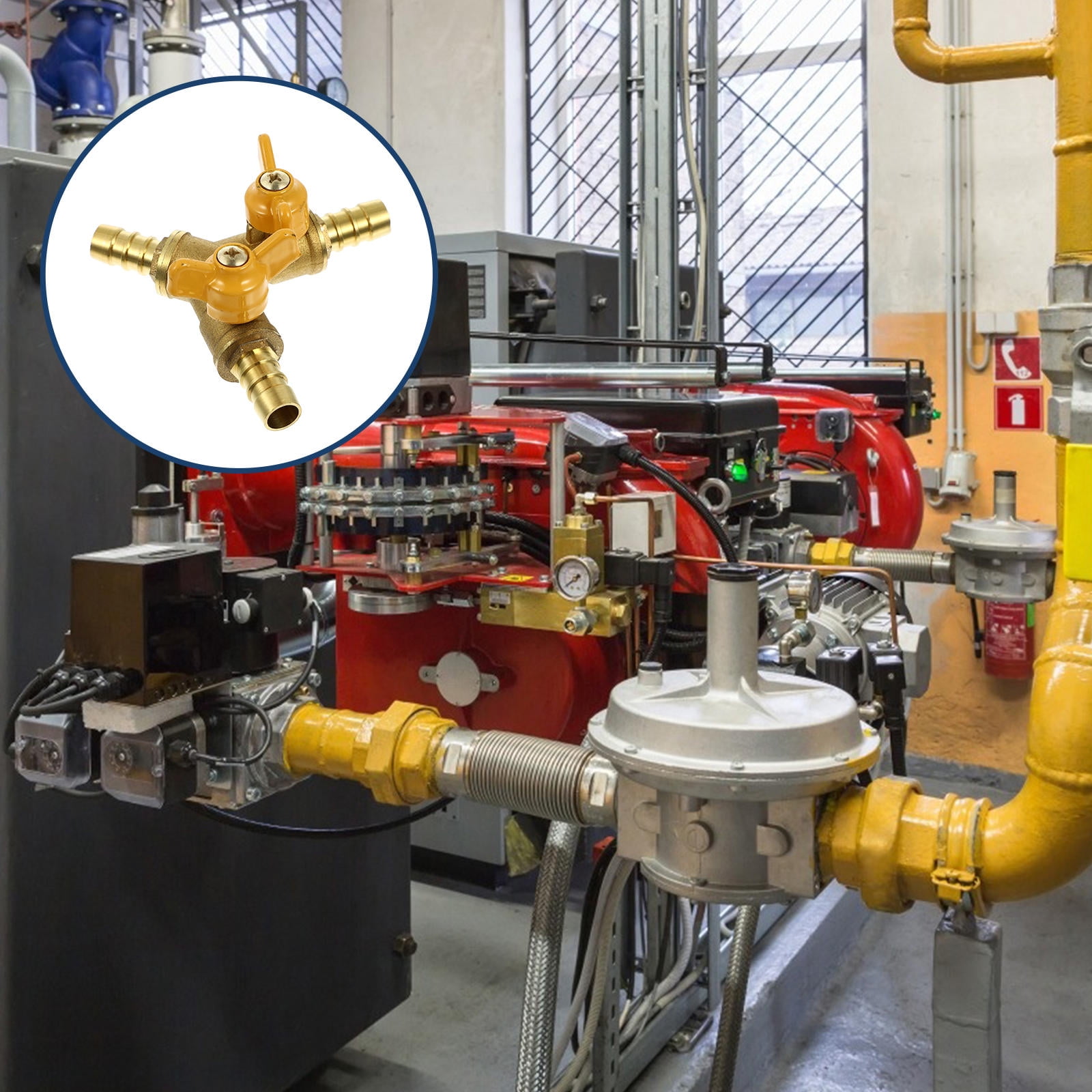 WINOMO Brass Y Valve Hose Splitter Hose Splitter Yellow 1Set for Users ...