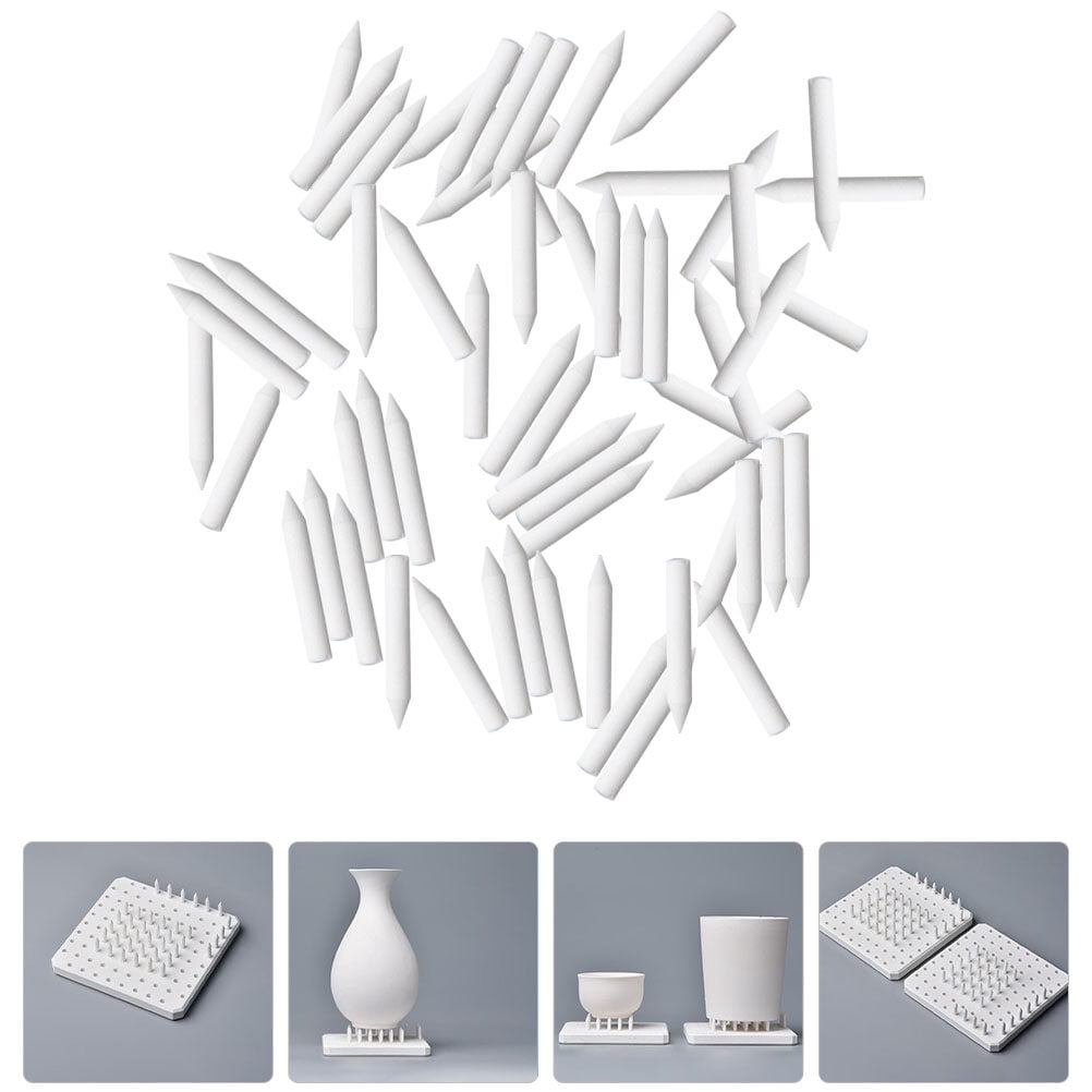 WINOMO Ceramic Crafts Tools 60Pcs Compact Refractory Material Support ...