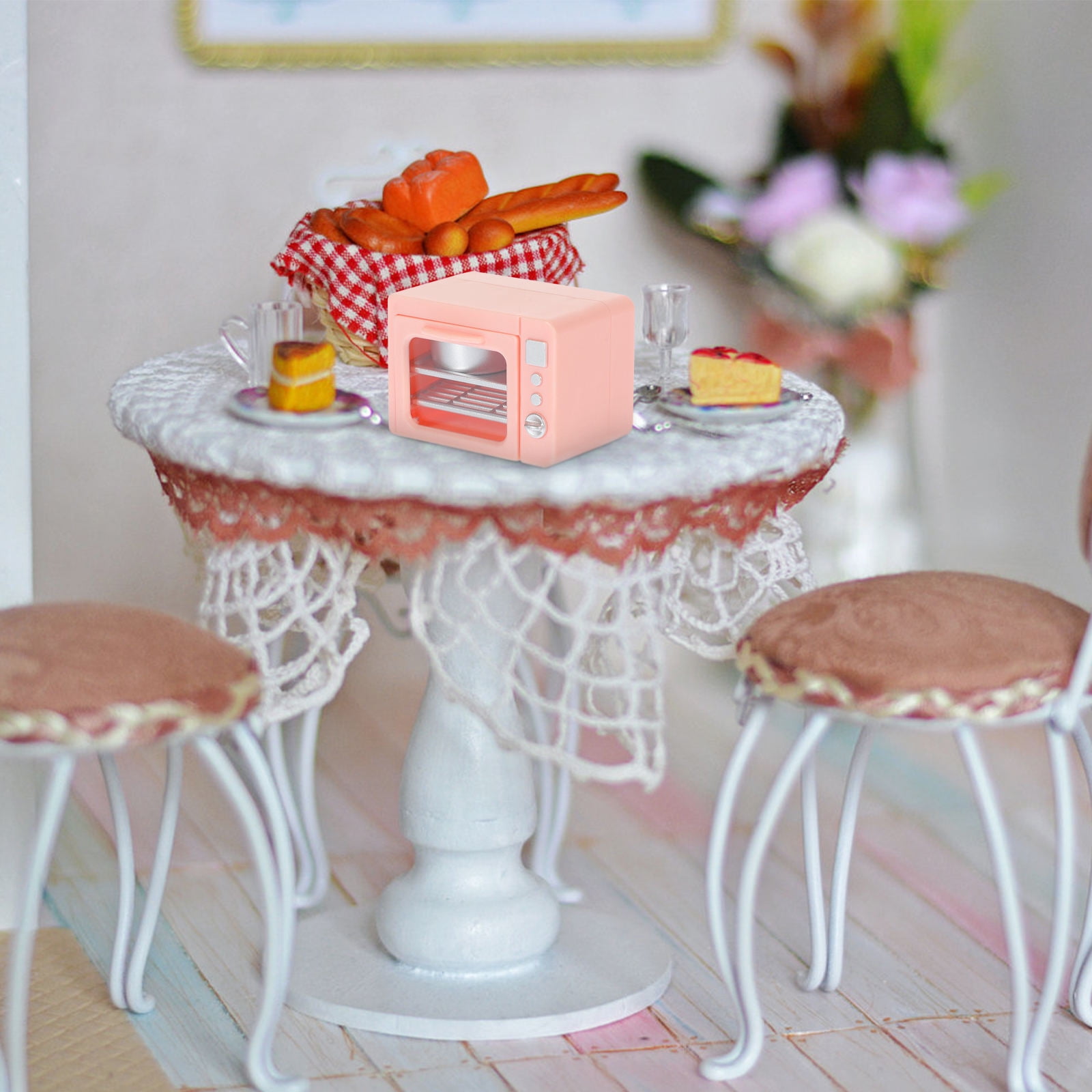 WINOMO Dollhouse Miniature Oven 4.2x2.9x2.9in 1Pack for Kitchen Scene ...