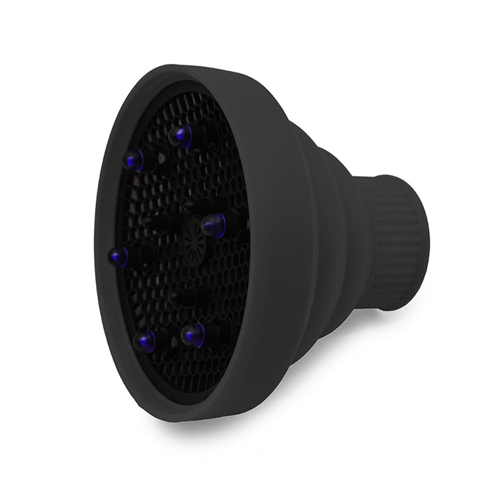 WINOMO Hairdryer Diffuser Attachments 1Set Black Silicone Round Shape ...