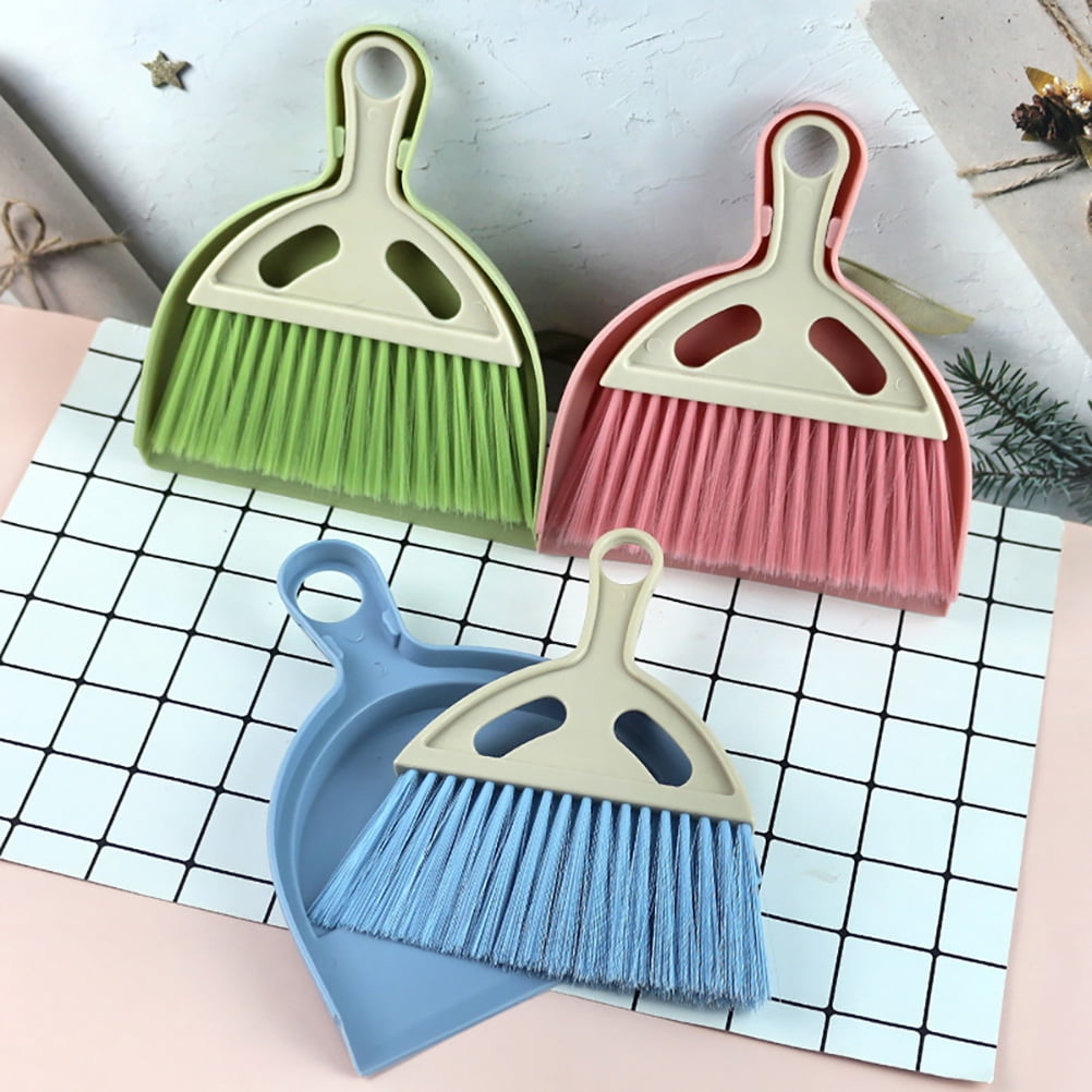 WINOMO Indoor Broom And Dustpan 6 Sets Pink All Users Home Cleaning ...