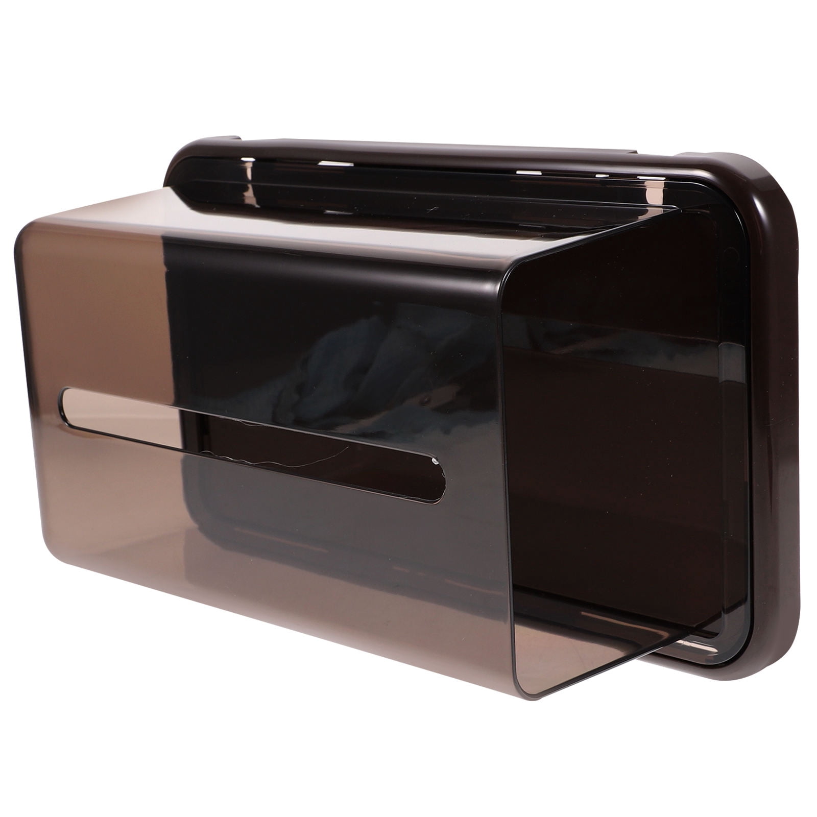 WINOMO Magnetic Tissue Box 1Pack Transparent Brown Plastic Tissue ...
