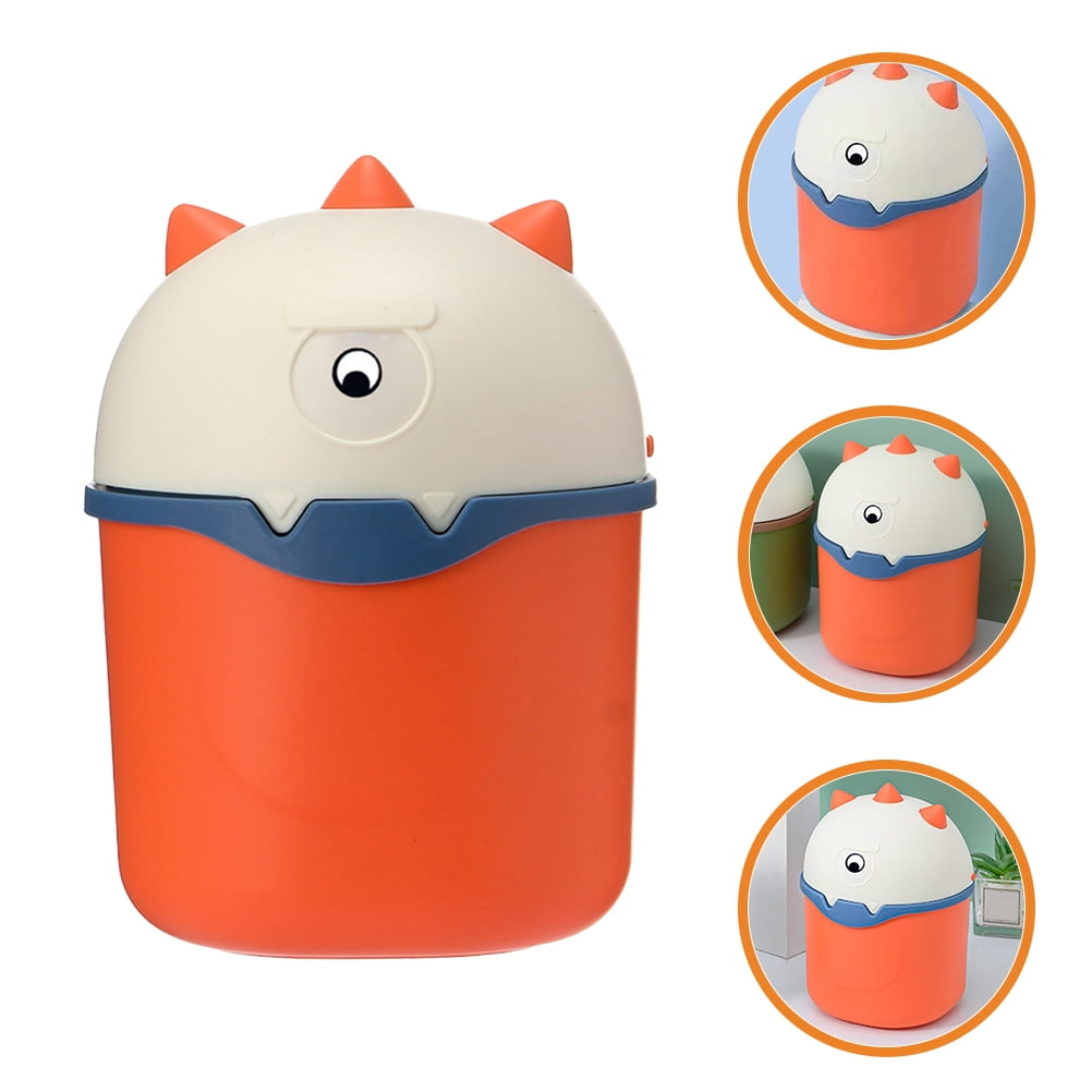 WINOMO Mini Bin for Desk Red Plastic Waste Collection for Office ...