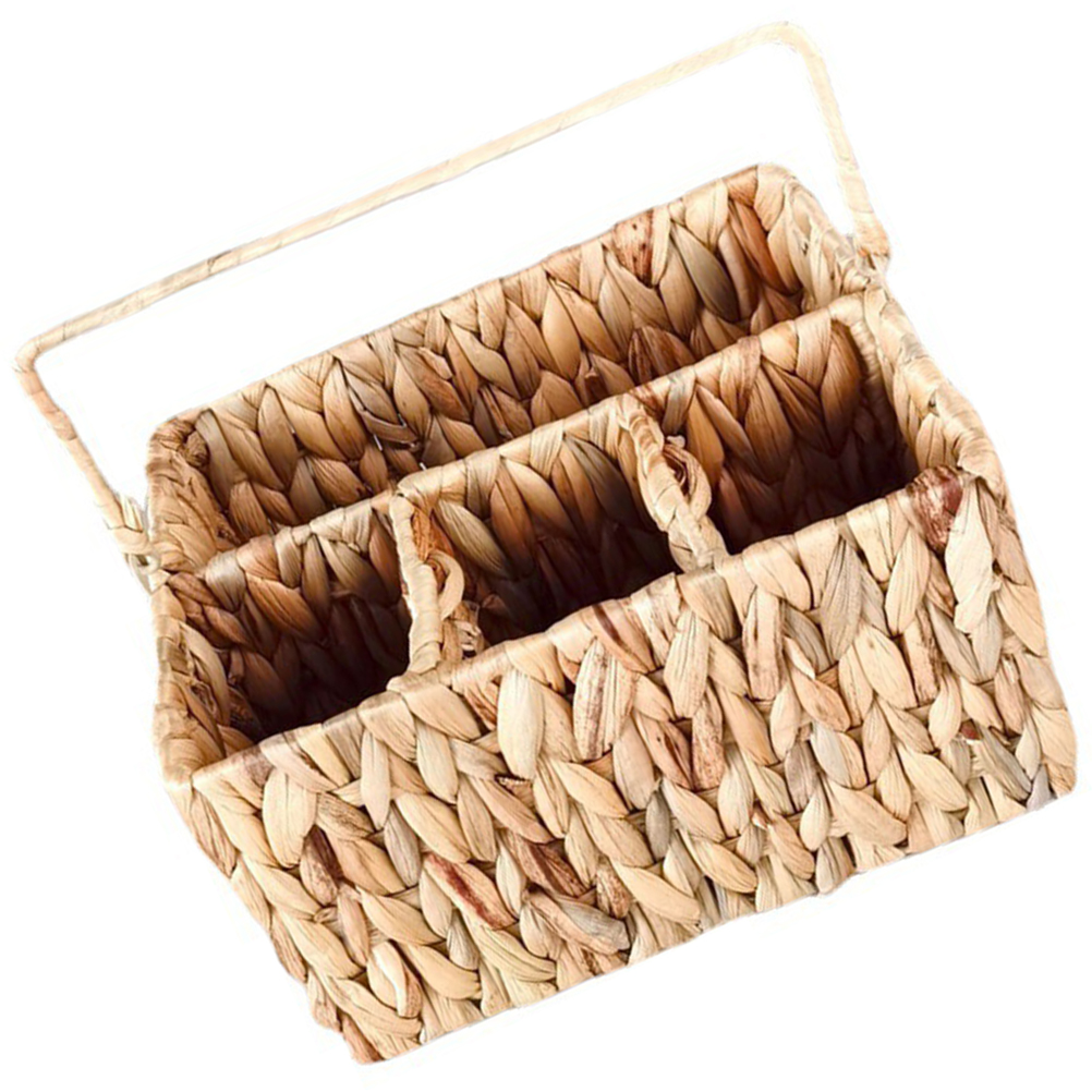 WINOMO Multi-Compartment Organizer Woven Storage Box for Organizing ...
