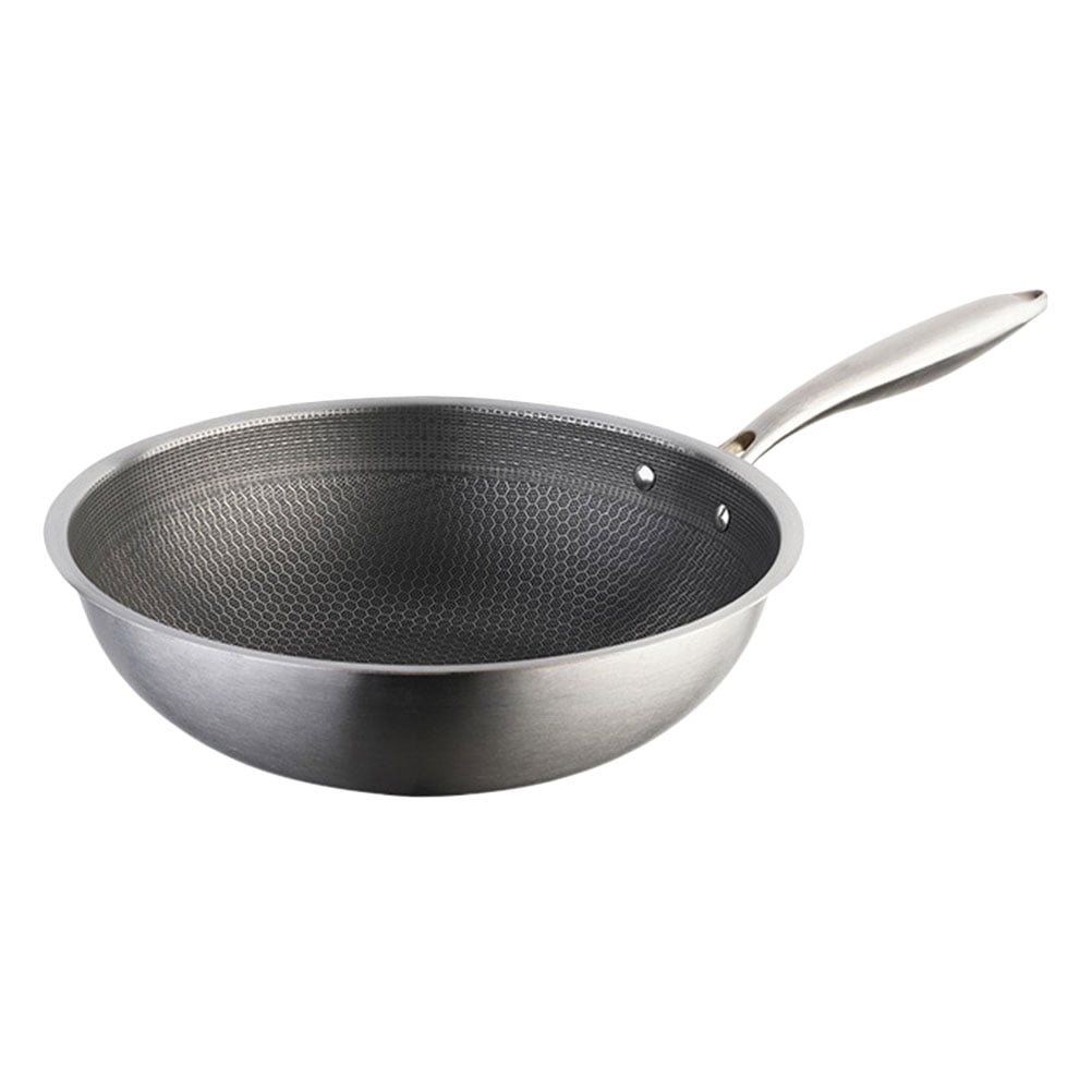 WINOMO Practical Frying Pan Non-stick Cooking Pan Stainless Steel Pan ...