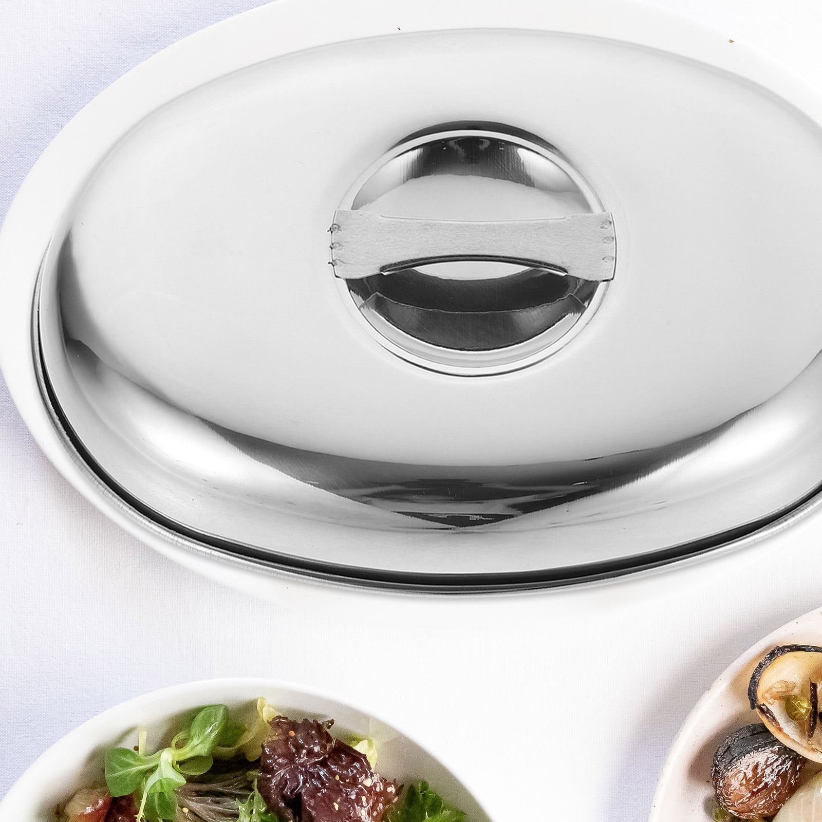 WINOMO Serving Dish Cover with Stainless Steel for Family Gatherings ...