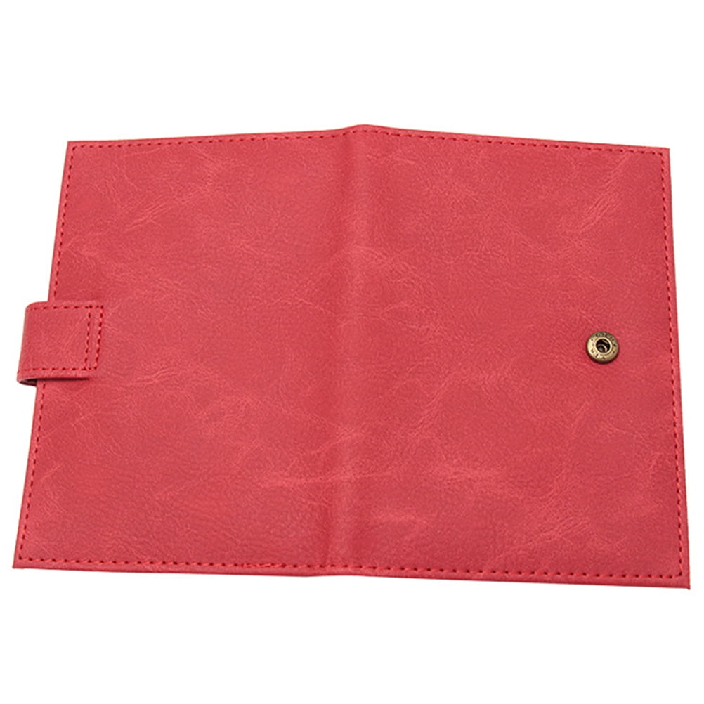 WINOMO Travel Document Holder with ID Card Storage Red PU Leather 1Pack ...