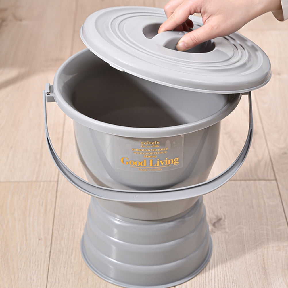 WINOMO Urinal Bottle for Urine Collection Thick Plastic Grey Portable ...