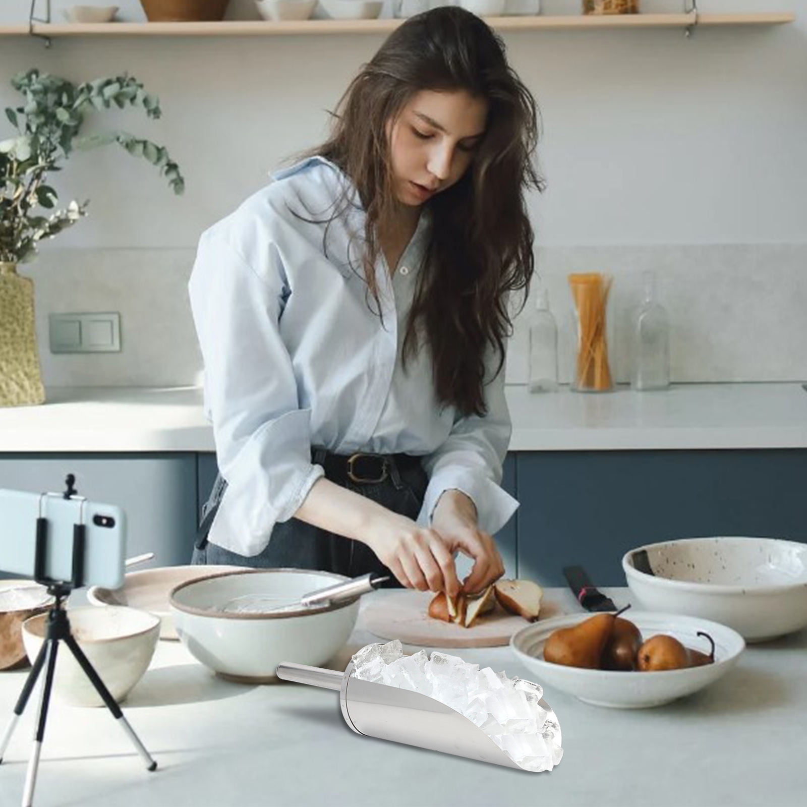 WINOMO Kitchen Tool Scoop Stainless Steel 1Pcs for Party Use - Walmart.com