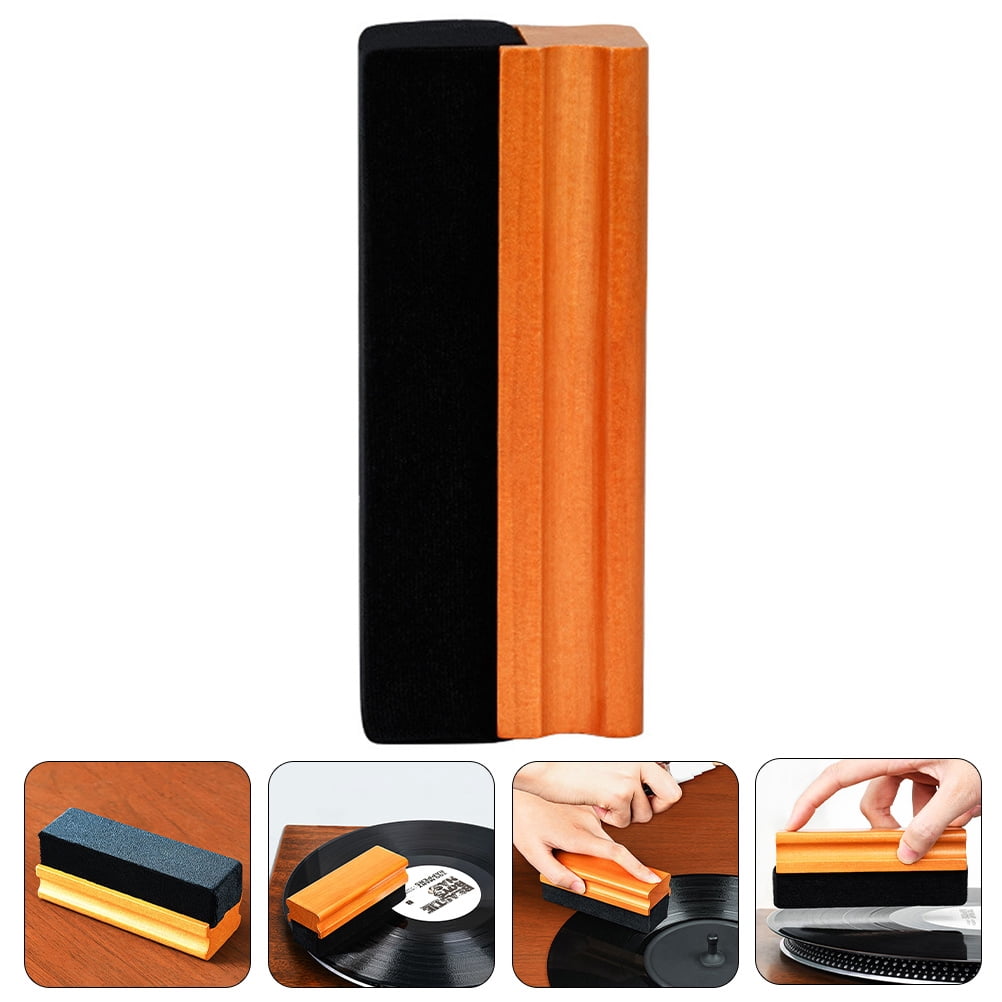 WINOMO Vinyl Record Cleaning Brush Curved Handle for Record Collectors ...