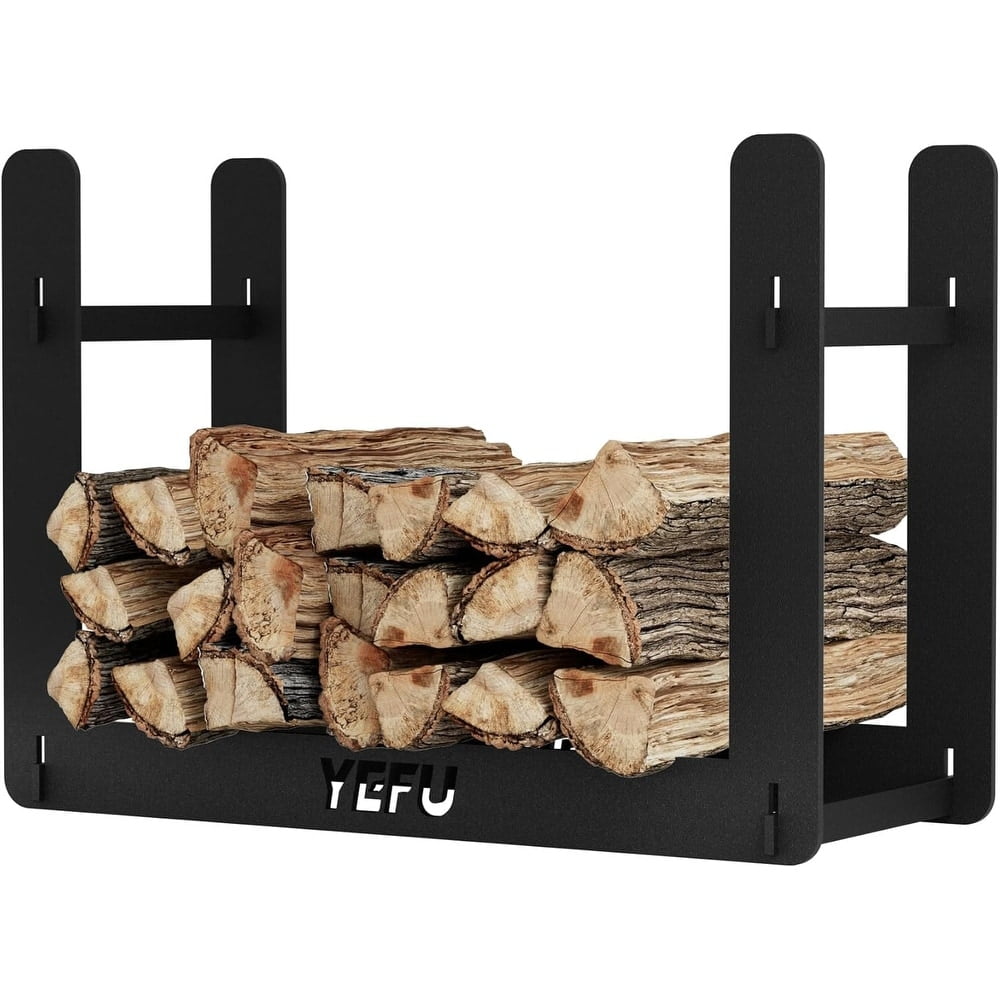 WINSOON 12in Firewood Rack Wood Lumber Storage Organizer - Walmart.com