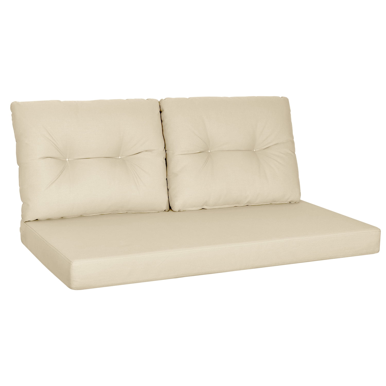 WINSOON 48 x 24 Inch Outdoor Loveseat Cushion Set-Beige - Walmart.com
