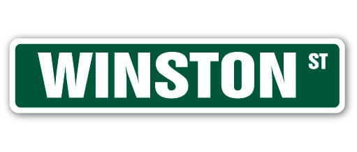 WINSTON Street Sign Childrens Name Room Sign | Indoor/Outdoor | 36 ...