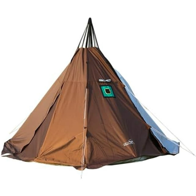 WINTENT 4 Season Waterproof Teepee Tent Yurt with Stove Jack for Adult ...