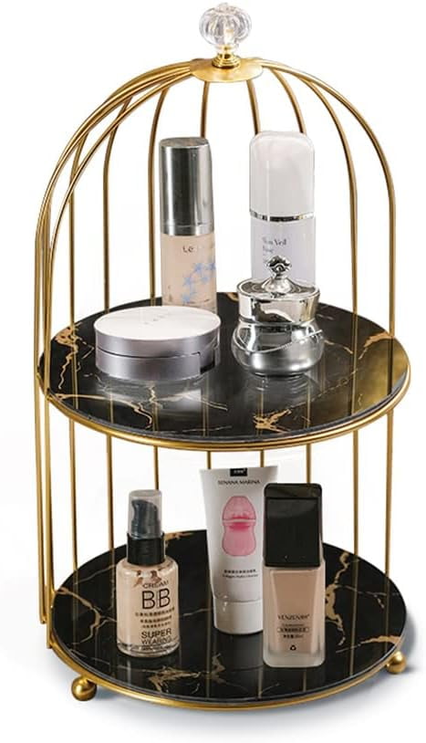 WINTENT Makeup Organizer 2 Tier,Cosmetic Organizer Shelf with Removable ...