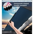 Wiomeask Retractable Car Sun Shade, Cellular Visor Protector, 65CM/25 ...