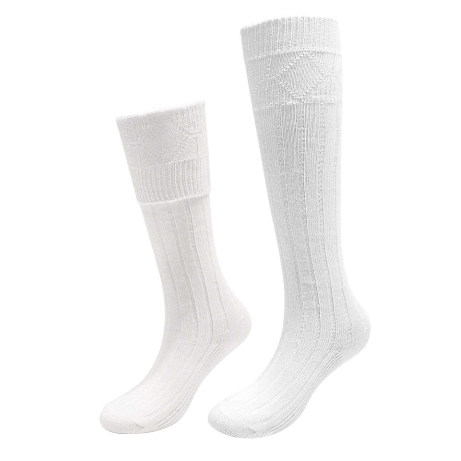 WIOMEASK Scottish Kilt Socks, Traditional Scottish Kilt Socks, Ribbed ...