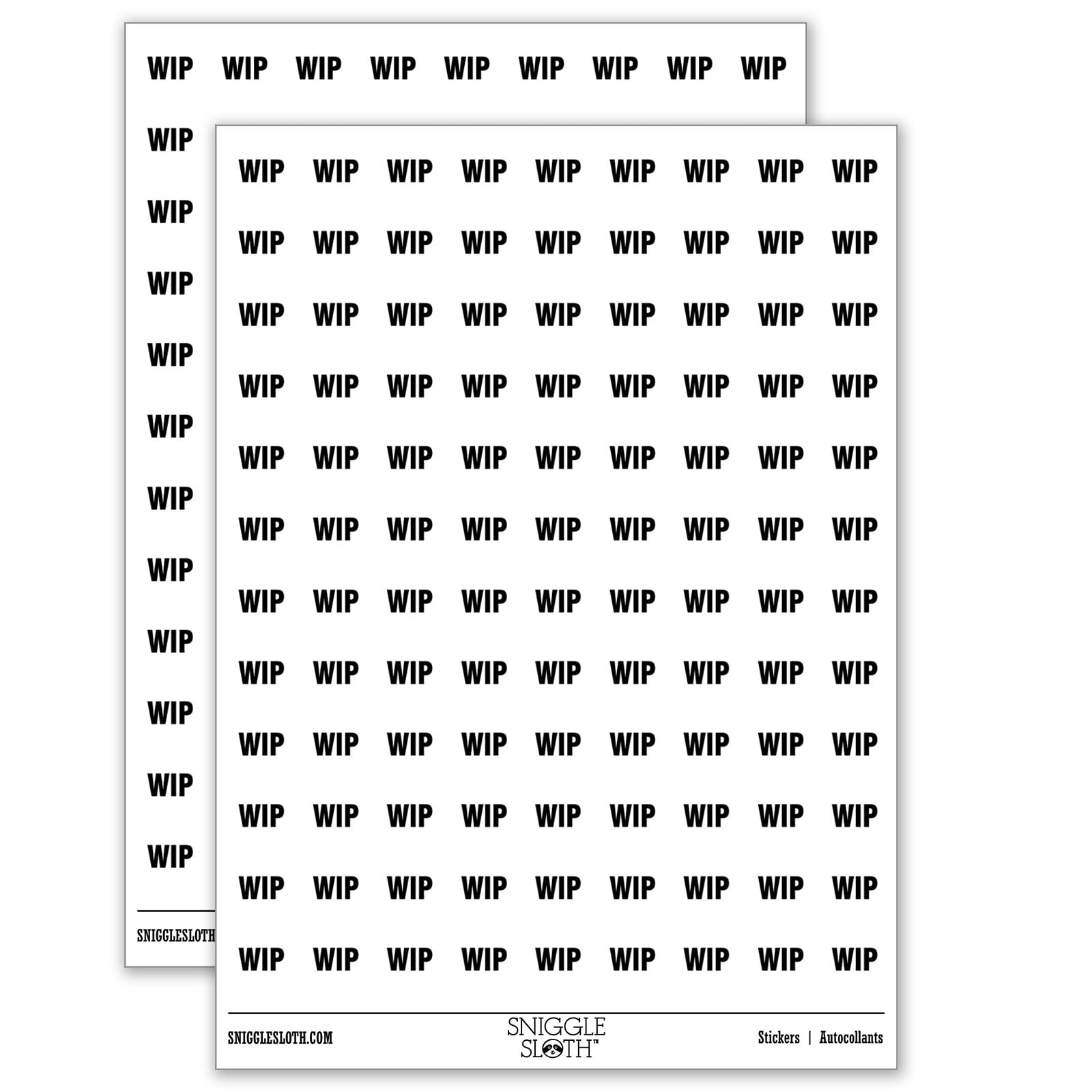 WIP Work In Progress Inventory Management Manufacturing Label 200 ...