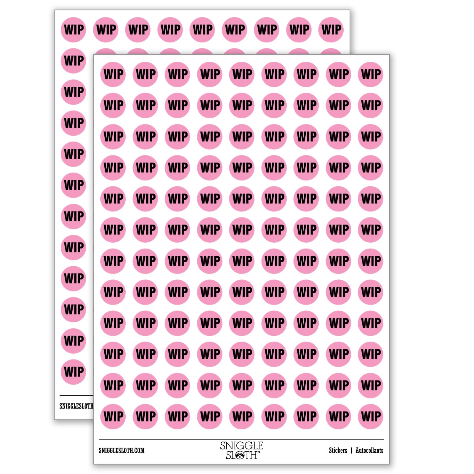WIP Work In Progress Inventory Management Manufacturing Label 200 ...