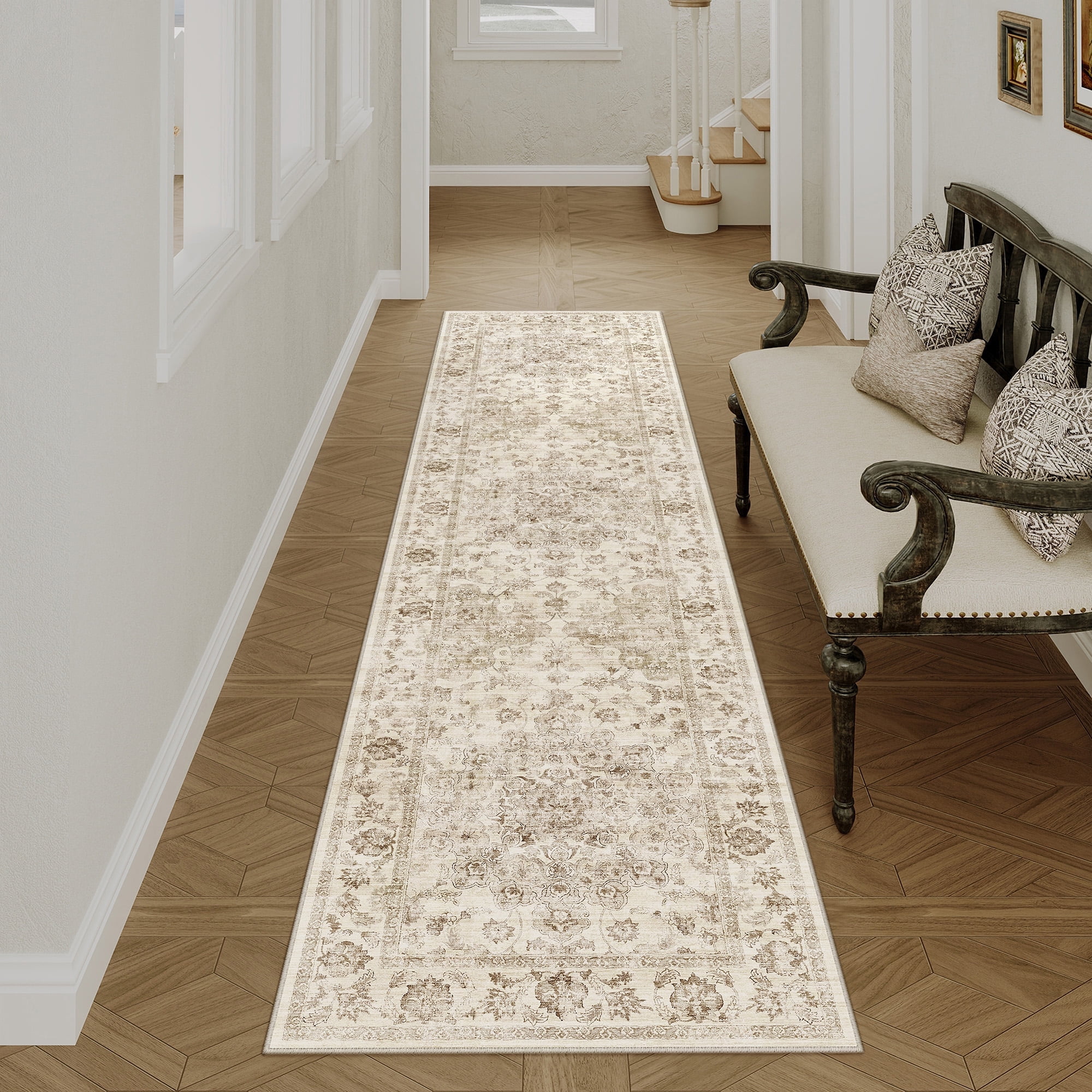 WIPONKEN 2x8 Runner Rugs for Living Room Bedroom Dining Room Office ...