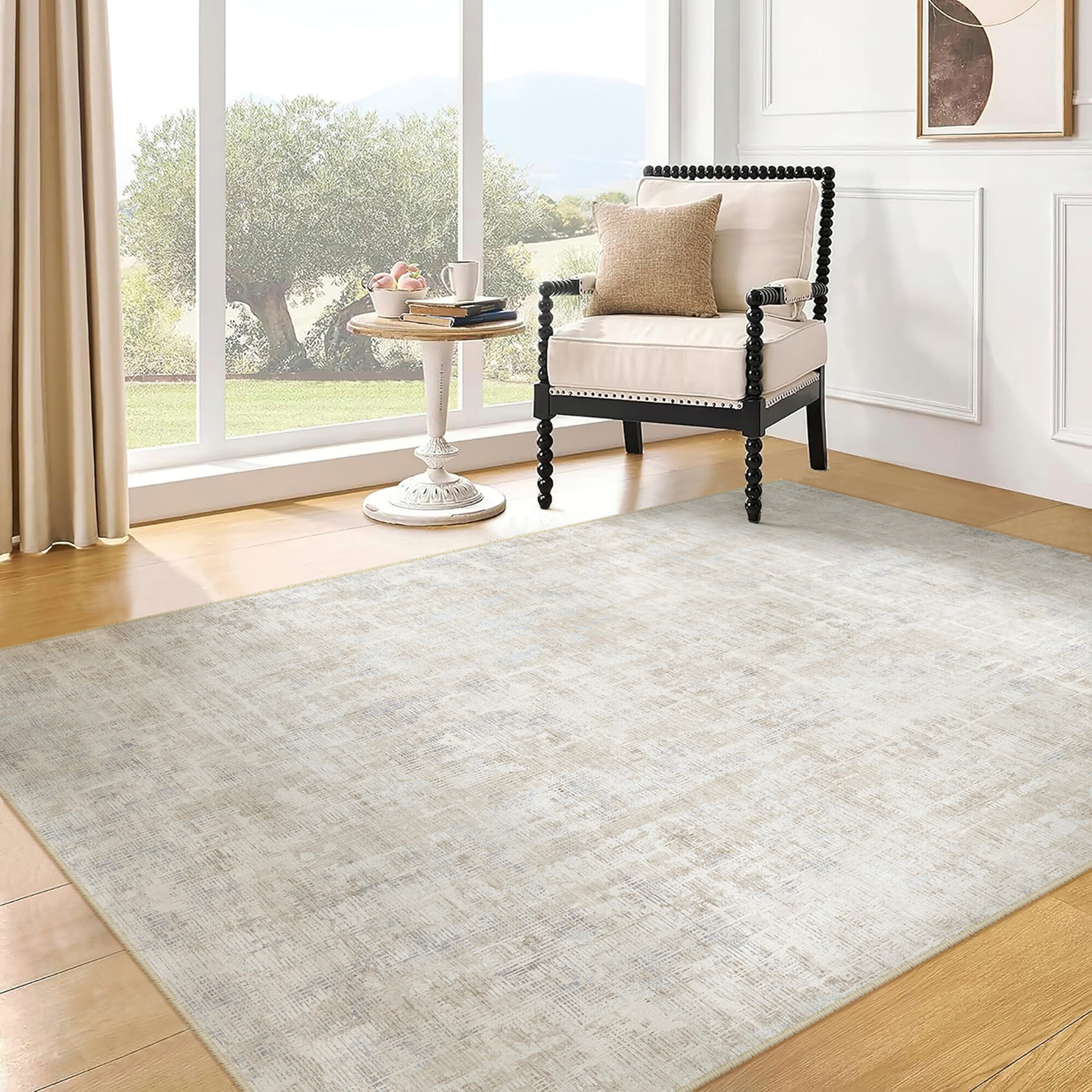 WIPONKEN 3x5 Area Rug for Living Room and Bedroom, Washable Modern ...