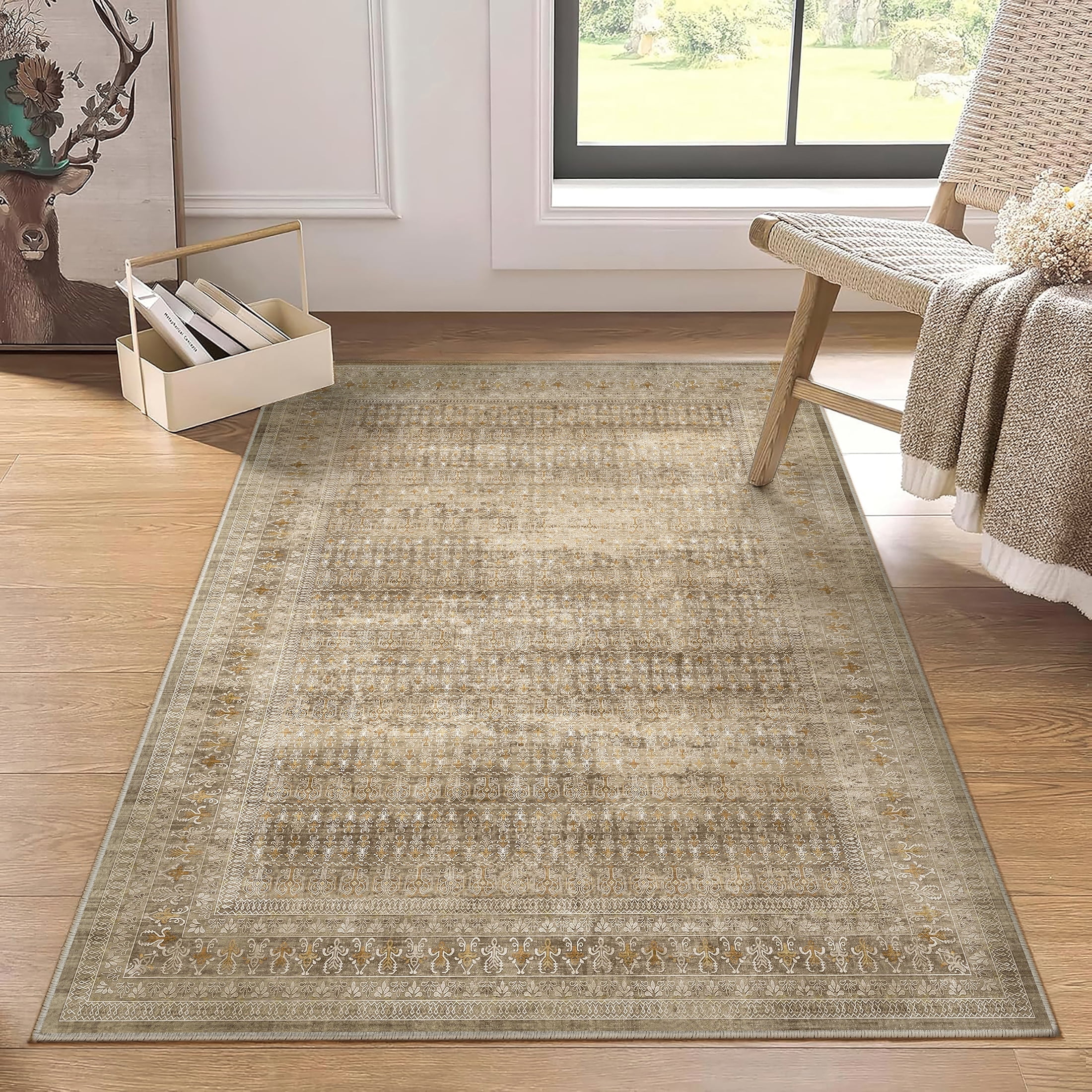 WIPONKEN 3x5 Area Rugs for Living Room Bedroom Dining Room Office ...