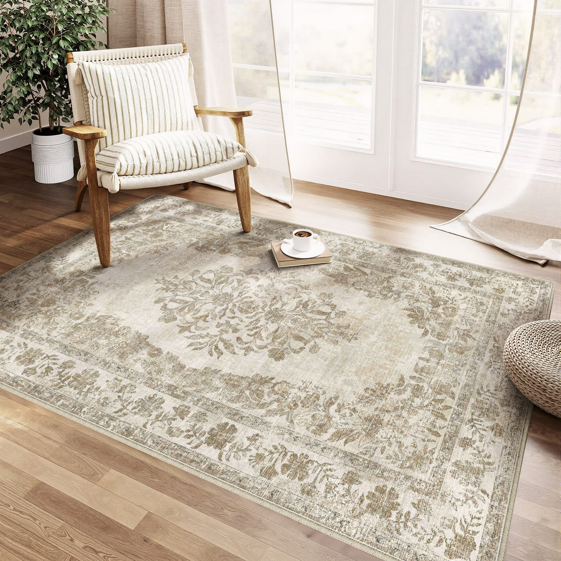 WIPONKEN 3x5 Area Rugs for Living Room Bedroom Dining Room Office ...