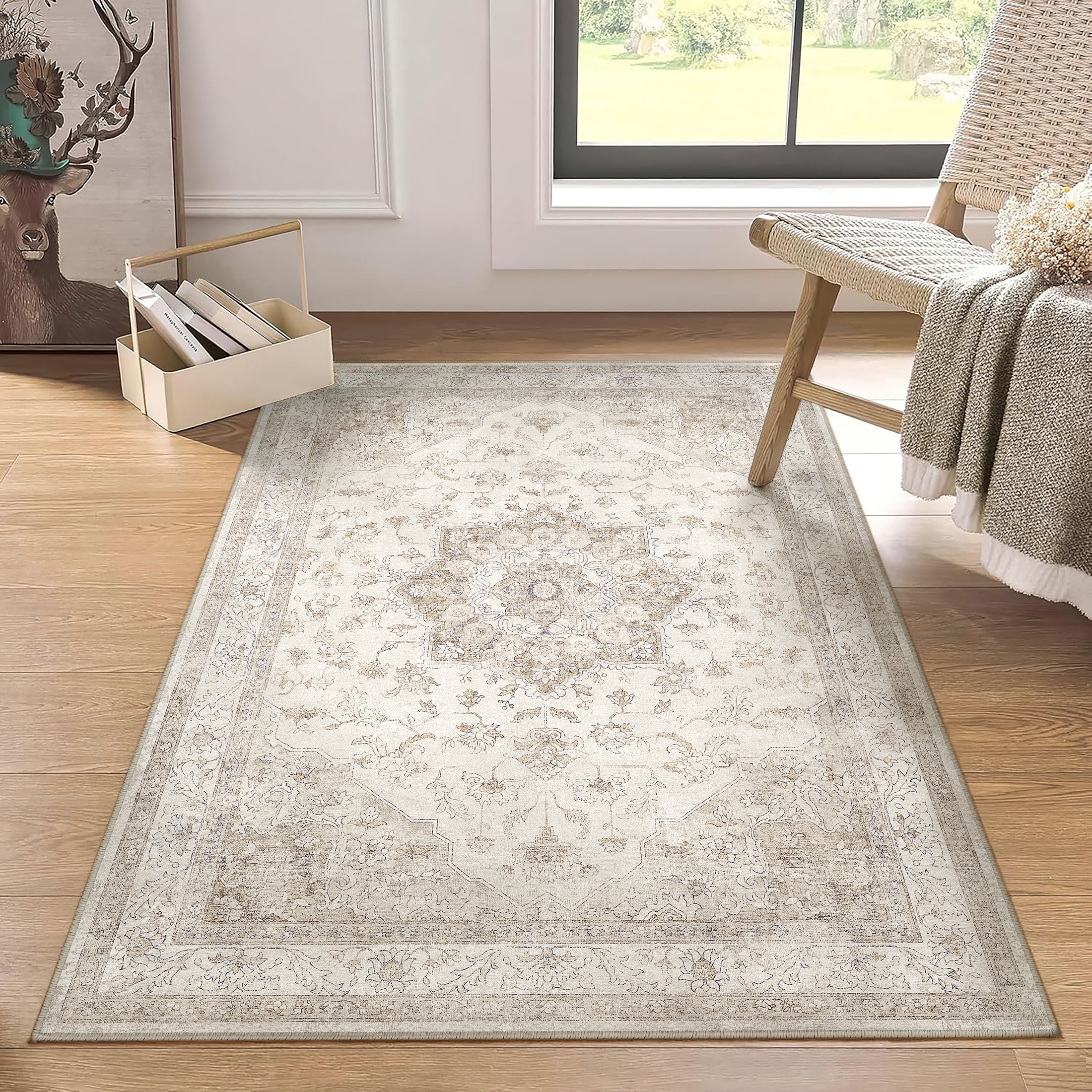 WIPONKEN 3x5 Area Rugs for Living Room Bedroom Dining Room Office ...