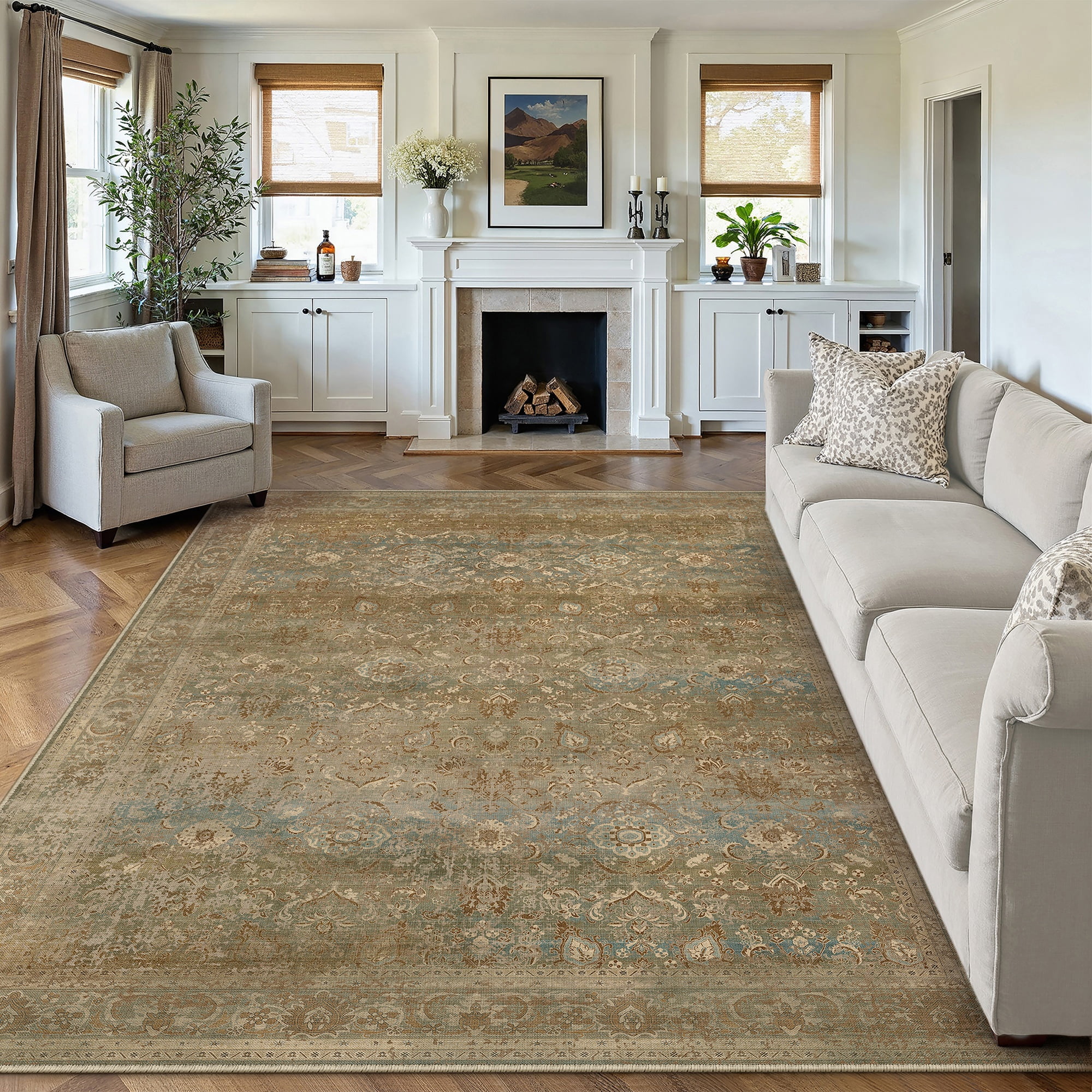 WIPONKEN 5x7 Area Rugs for Living Room Bedroom Dining Room Office ...