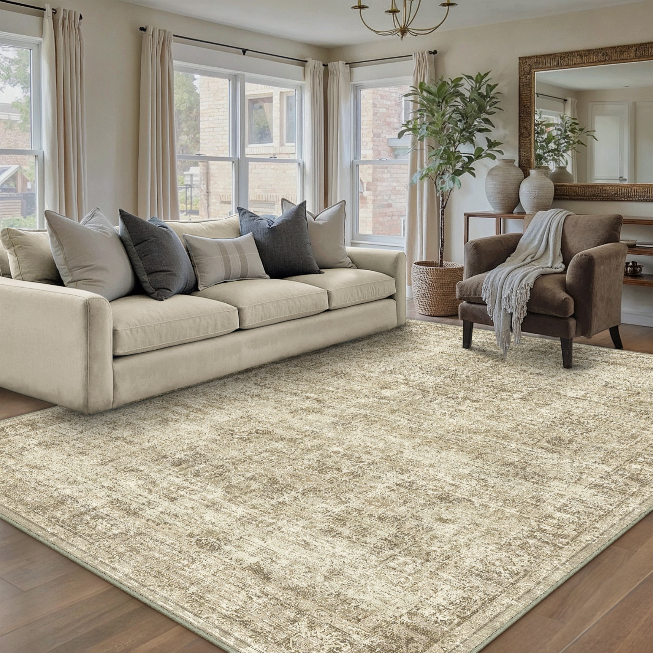 WIPONKEN 6x9 Area Rugs for Living Room Bedroom Dining Room Office ...