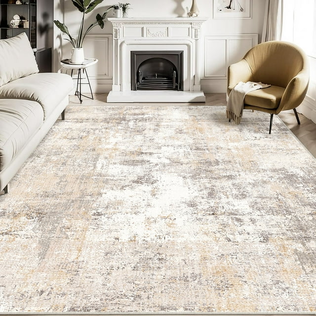 WIPONKEN 9x12 Large Area Rug for Living Room and Bedroom, Washable ...